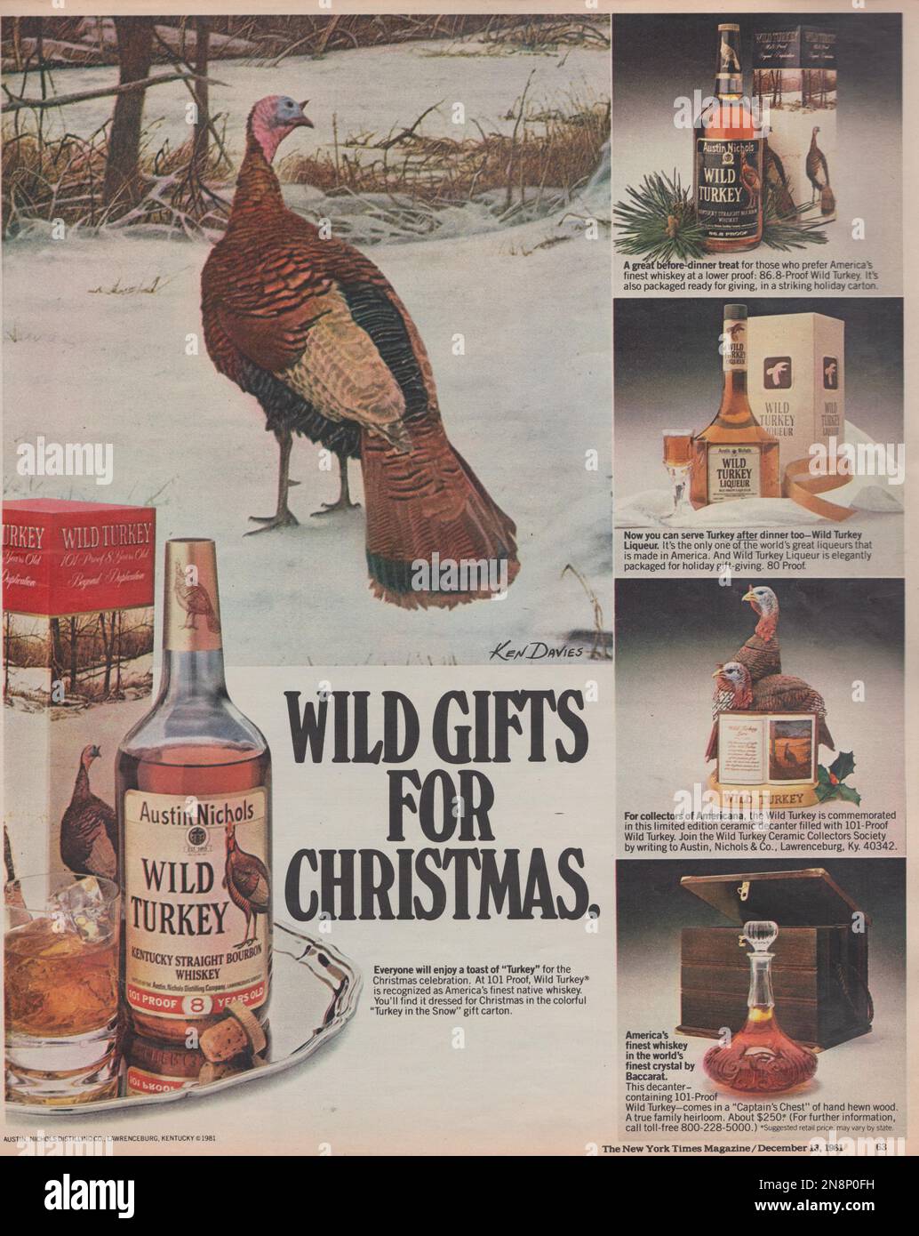 Wild Turkey Kentucky Straight Bourbon Whiskey magazine advertisement ...