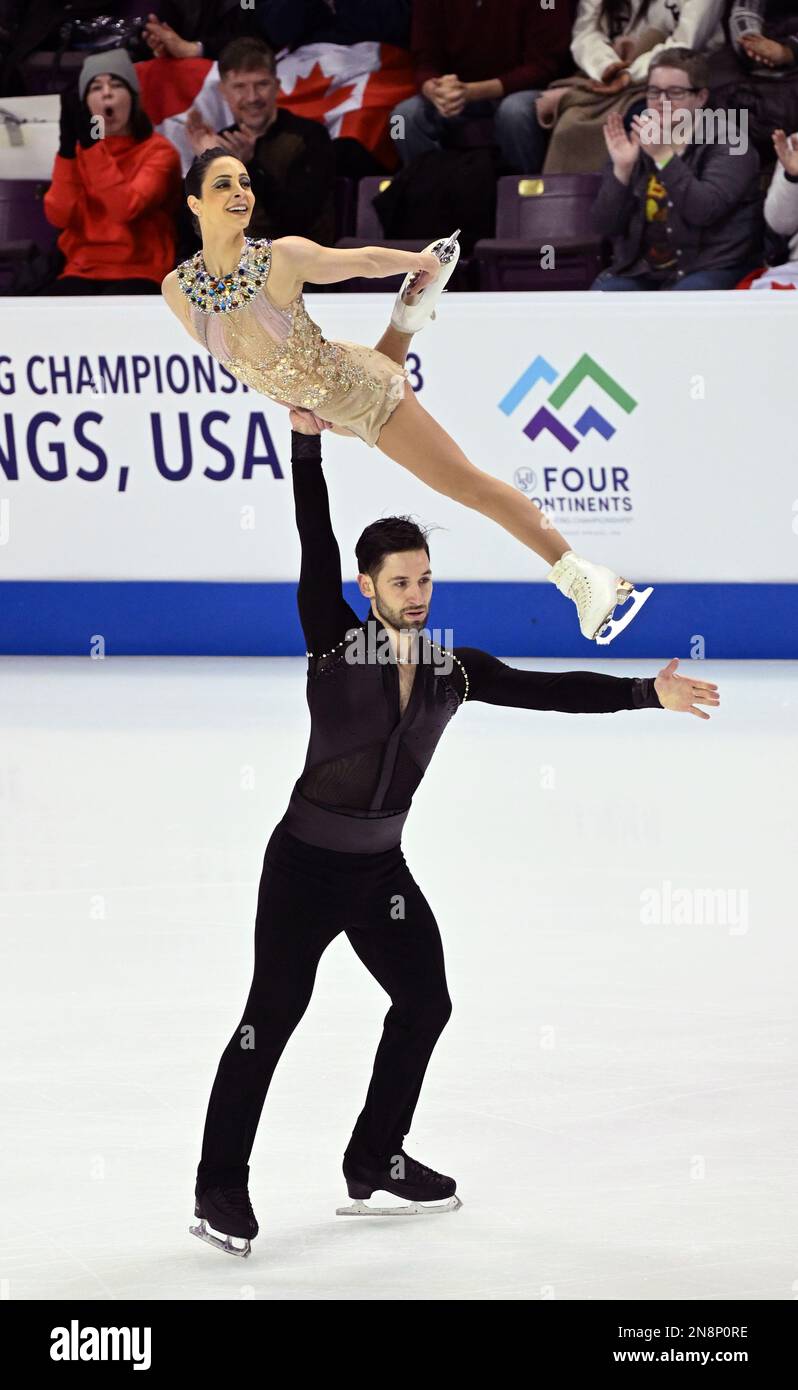 Deanna Stellato-Dudek and Maxime Deschamps of Canada compete in the ...