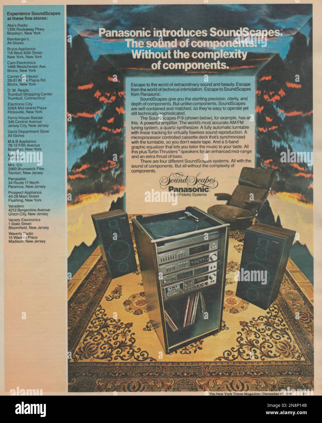 Panasonic SoundScapes Panasonic High Fidelity Systems magazine ...