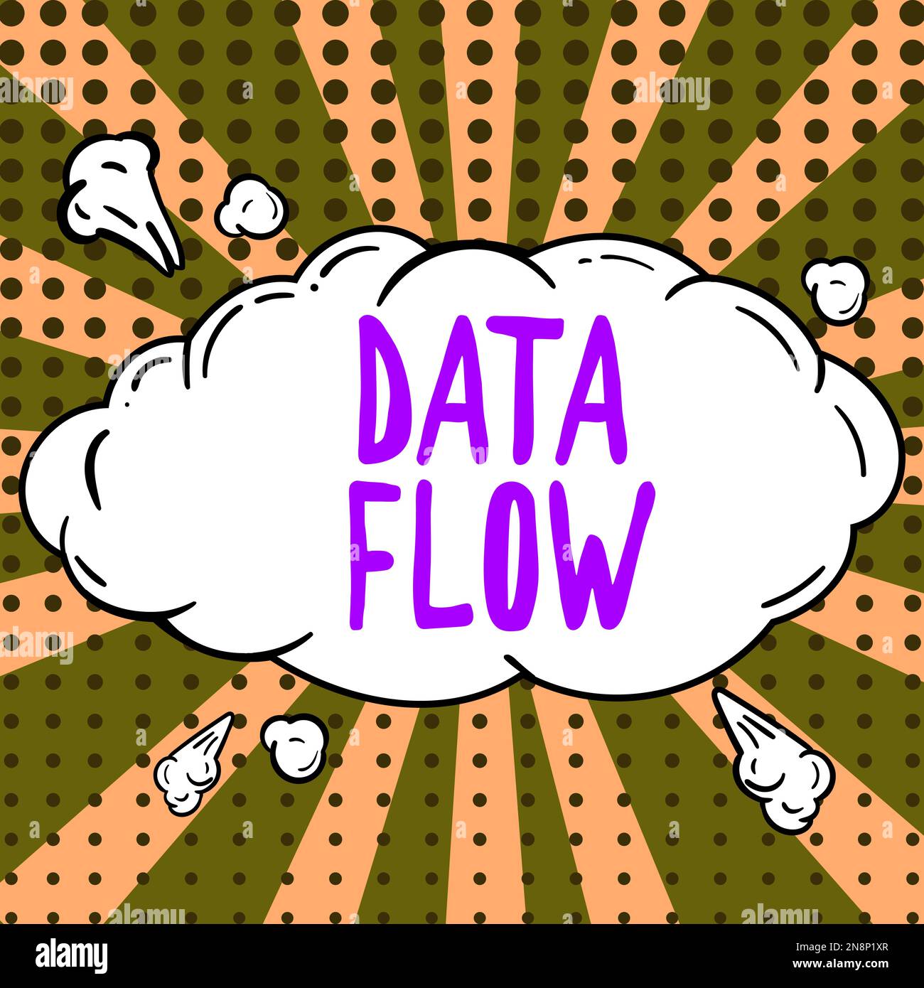 Inspiration showing sign Data Flow. Internet Concept the movement of data through a system ...