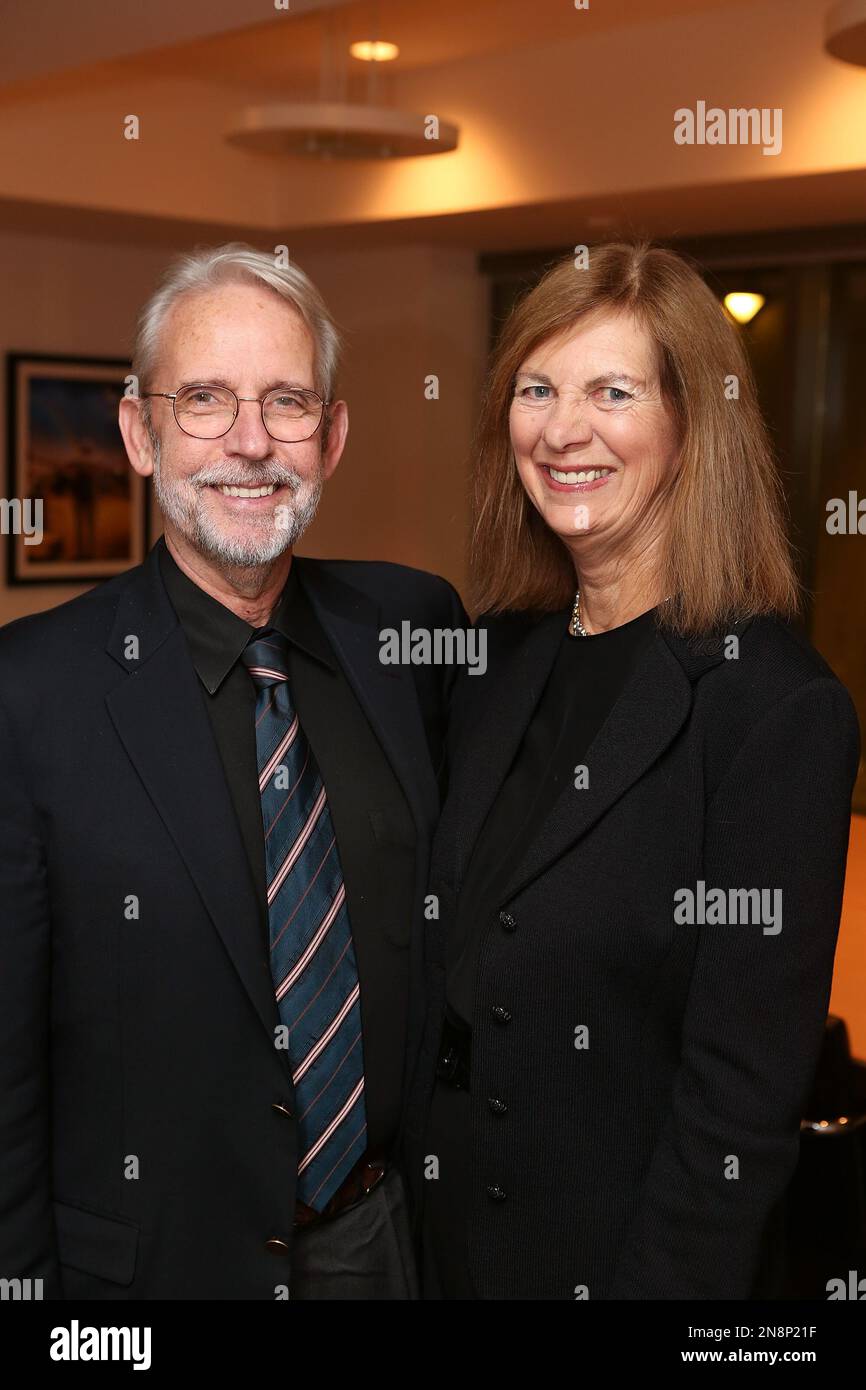 From left, presenter Walter Murch and wife pose Aggie Murch pose during ...
