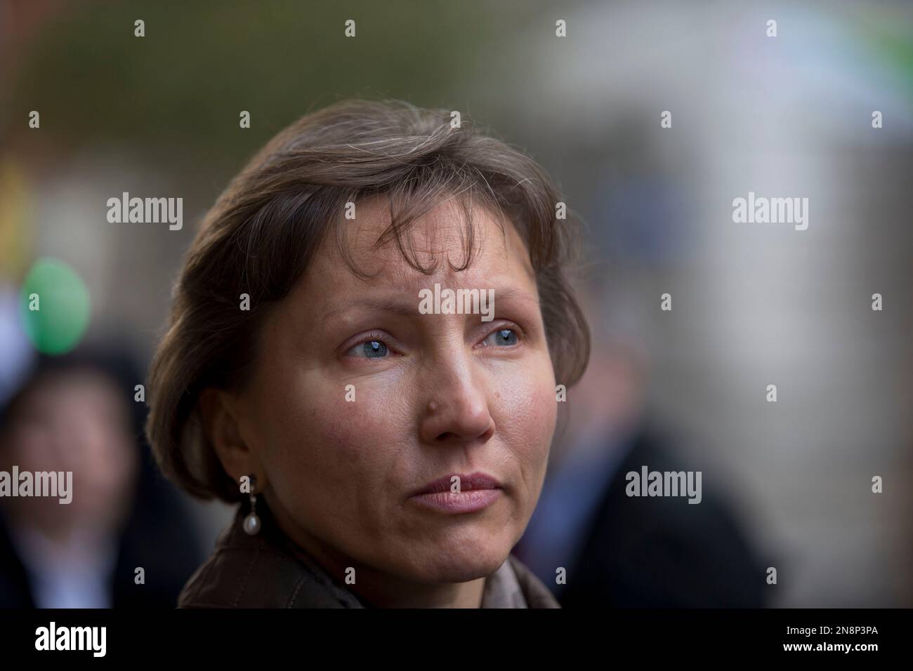 Marina Litvinenko, the wife of the former Russian intelligence officer ...