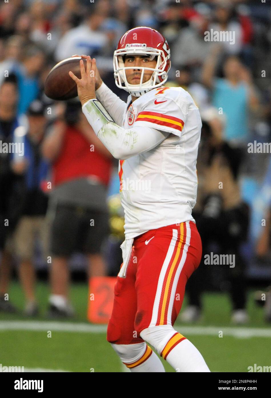 Kansas City Chiefs quarterback Matt Cassel (7) throws during the first ...