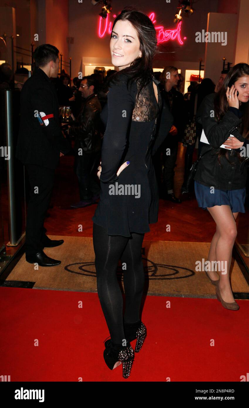 Singer Lucie Jones attends the opening of the Vivienne Westwood store ...