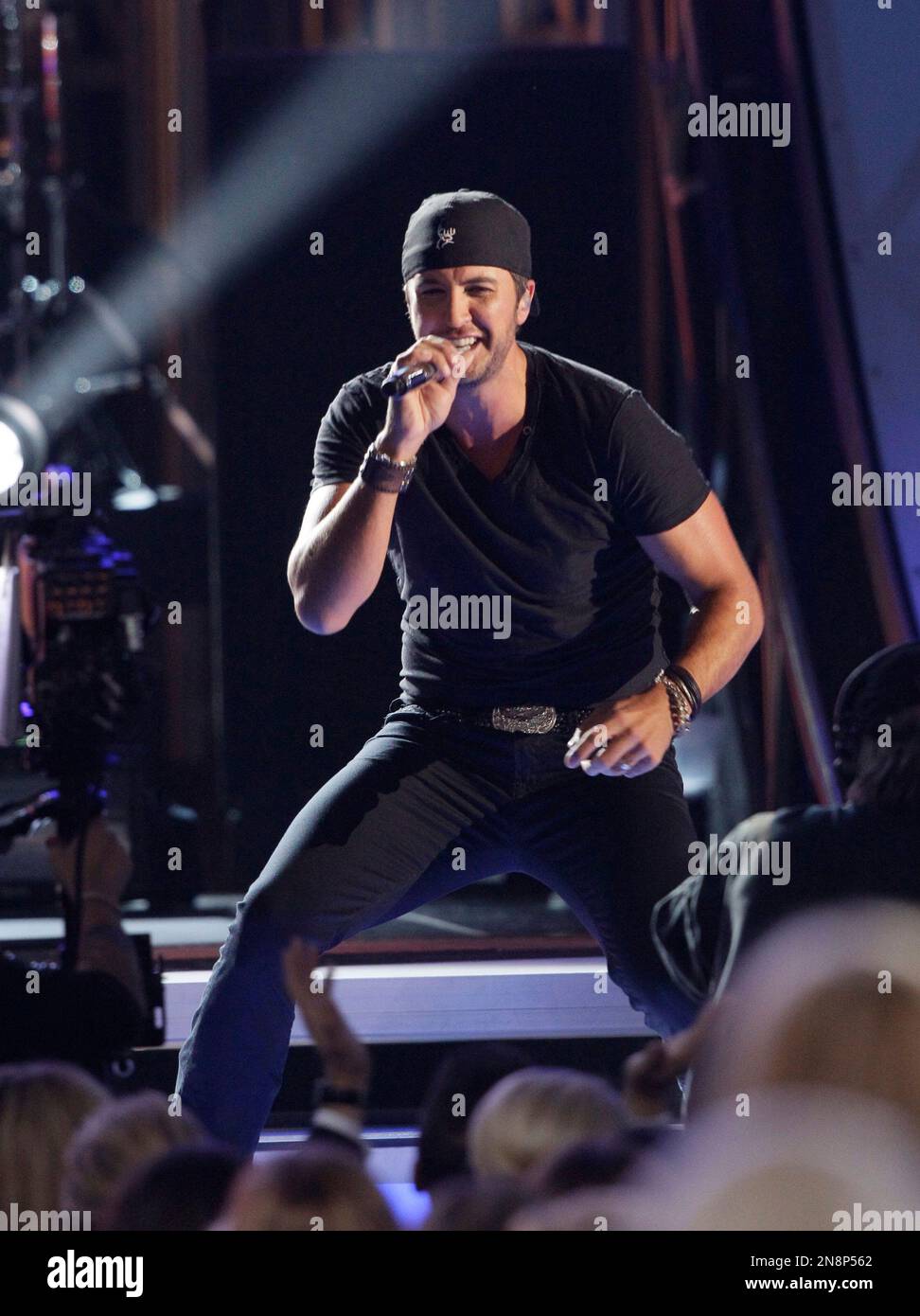 Luke Bryan performs onstage at the 46th Annual Country Music Awards at the Bridgestone Arena on ...