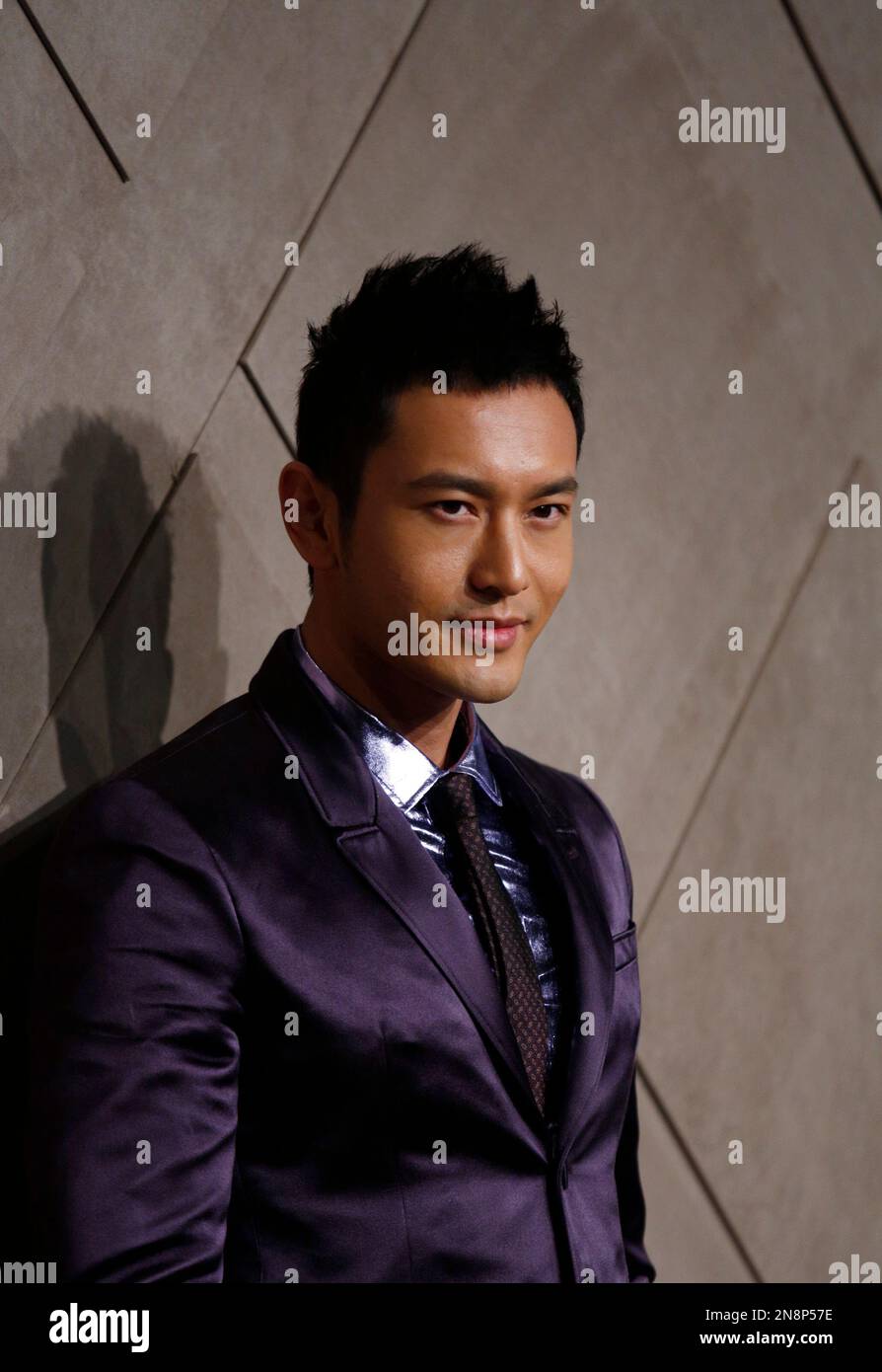 In this Nov. 1, 2012 photo, Chinese actor Huang Xiao Ming poses during ...