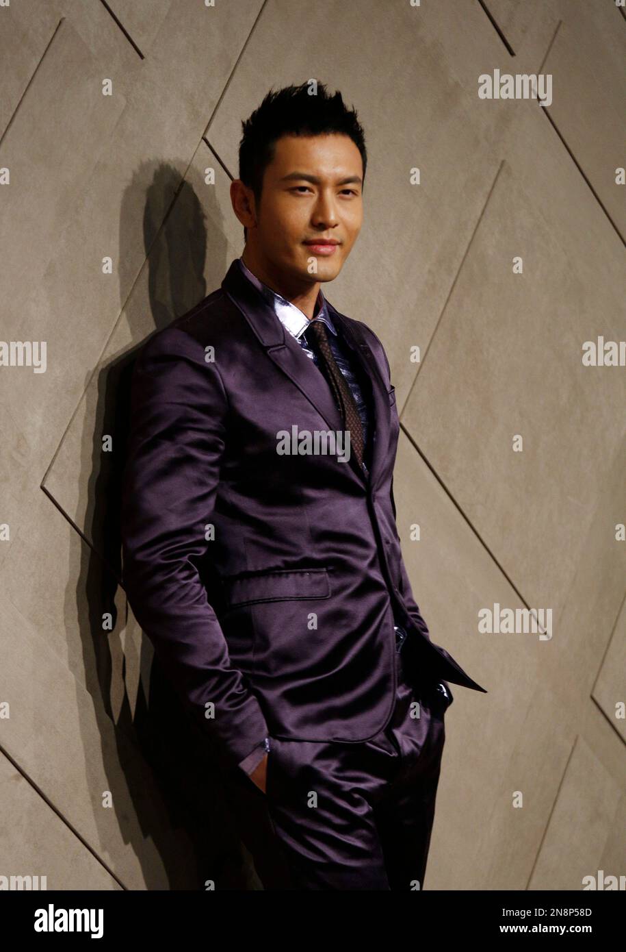 In this Nov. 1, 2012 photo, Chinese actor Huang Xiao Ming poses during ...