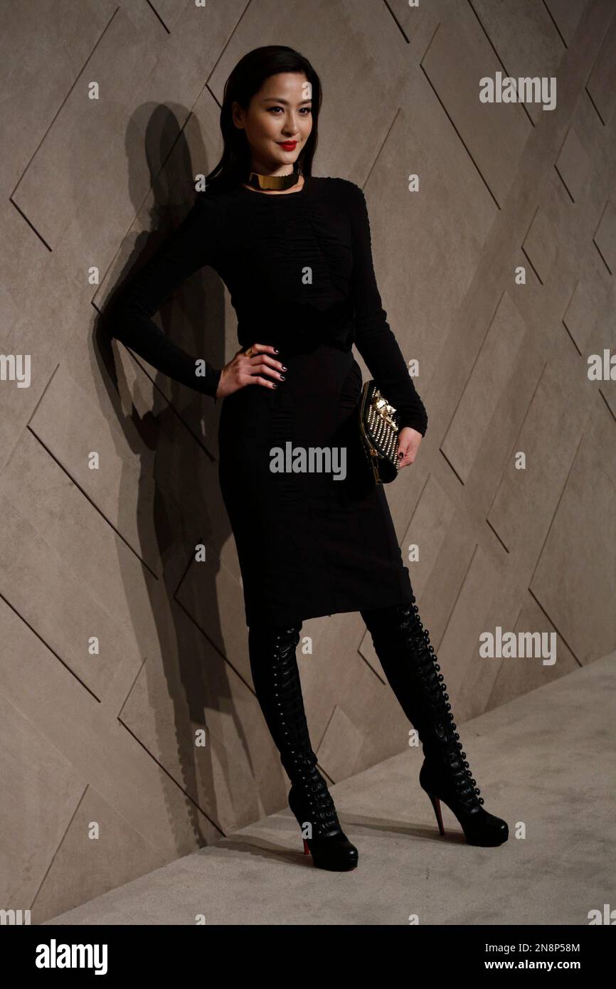 In this Nov. 1, 2012 photo, Hong Kong model Kathy Chow poses during the ...