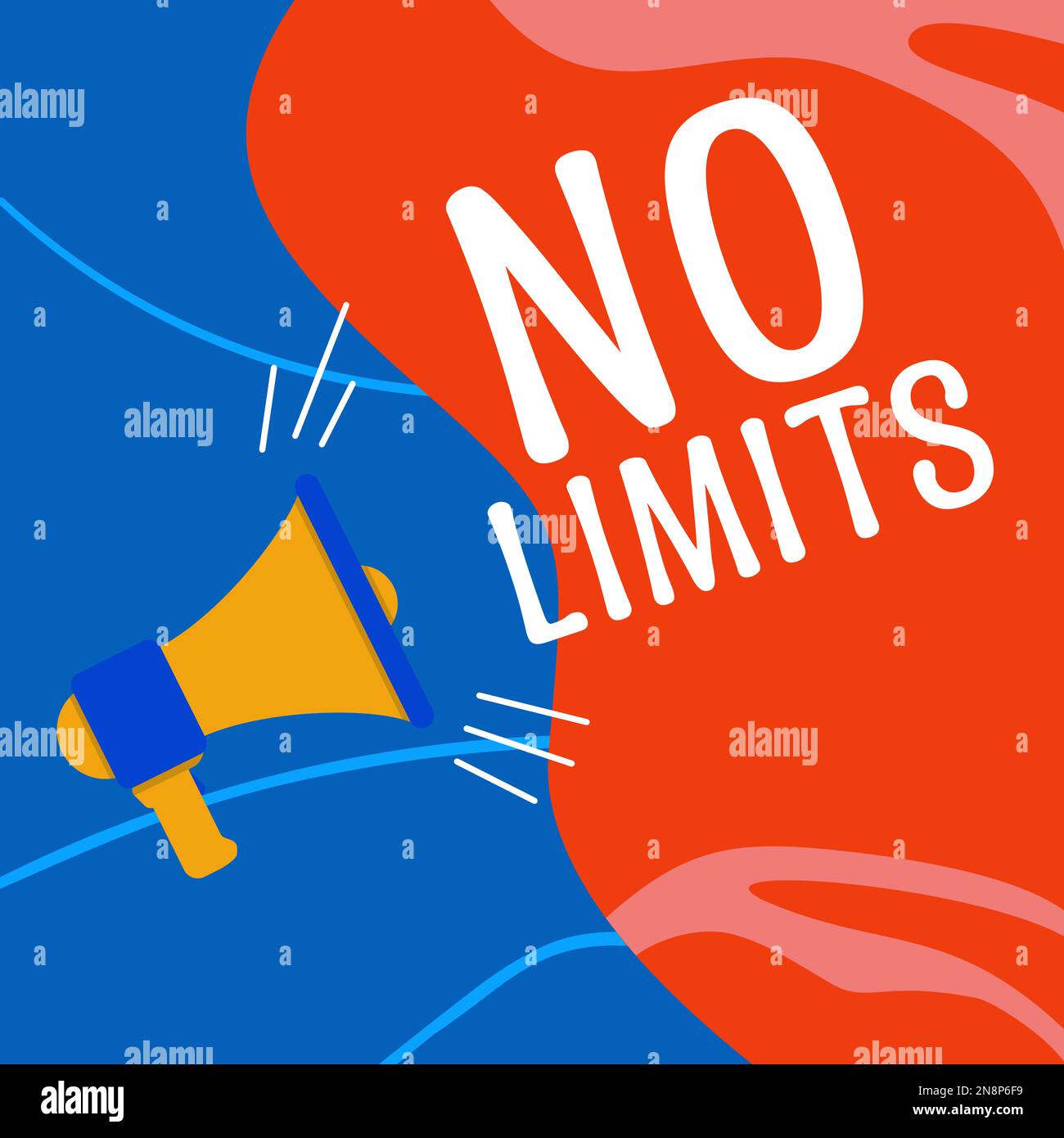 Conceptual caption No Limits. Business showcase to do whatever you ...