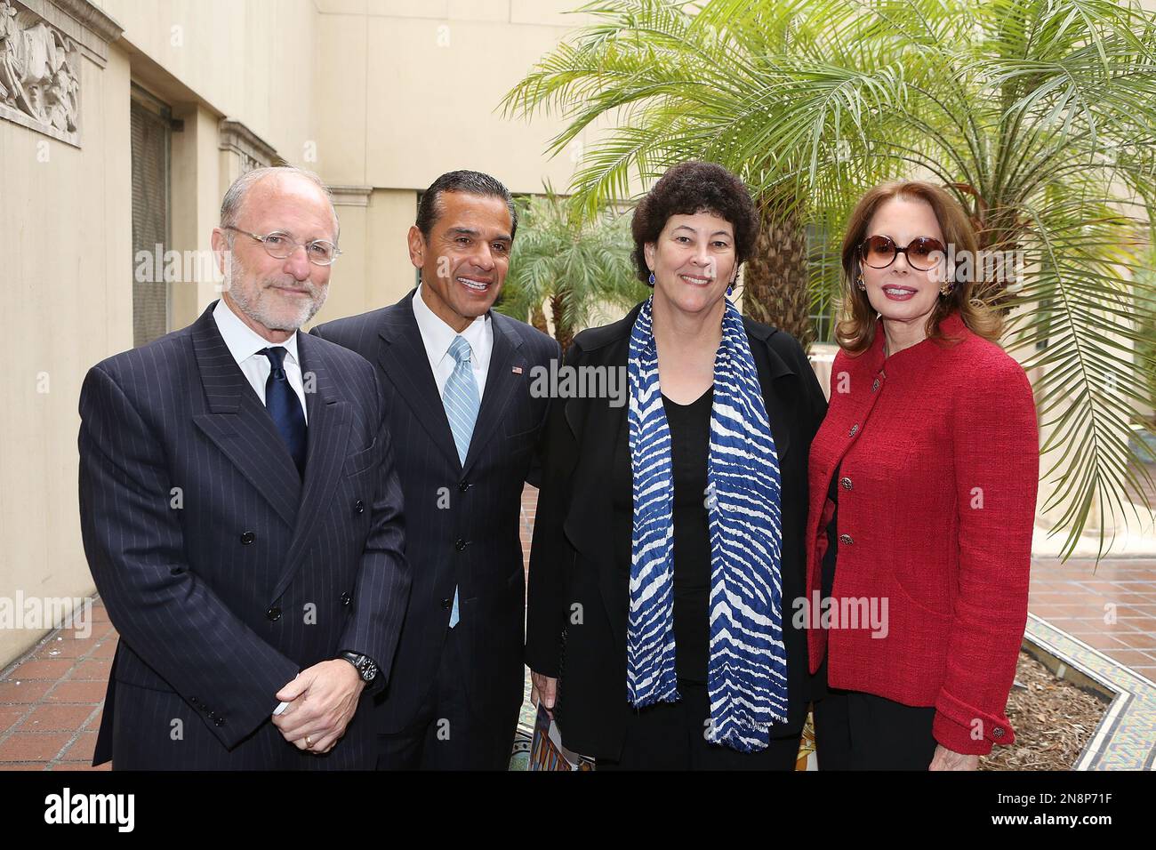 From left, James Cuno, President and CEO J. Paul Getty Trust; Antonio R ...
