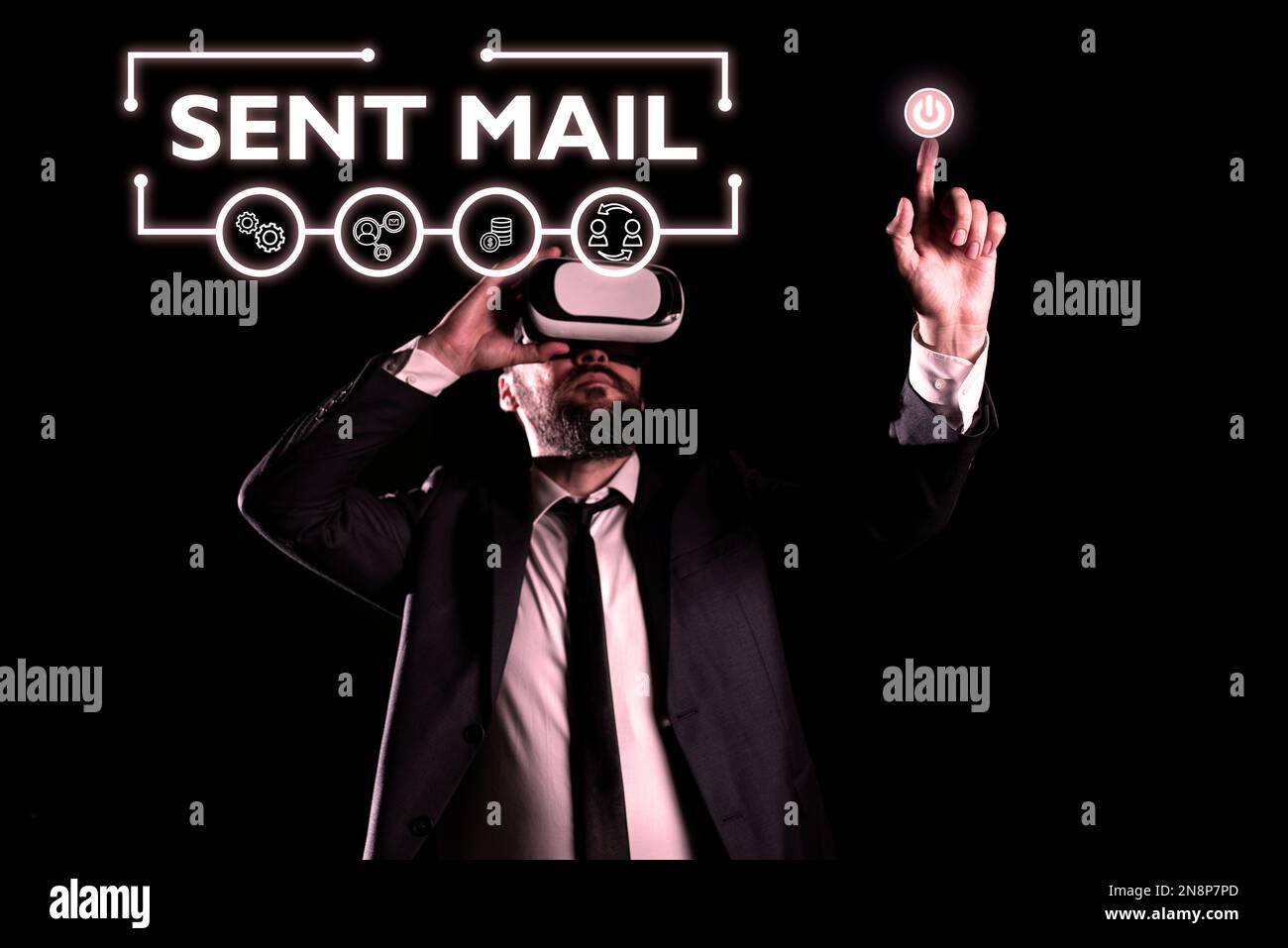 Conceptual display Sent Mail. Conceptual photo Event where a letter to ...