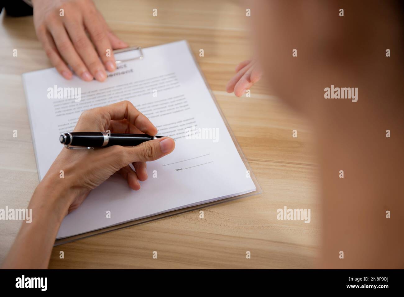 Signature of witness hi-res stock photography and images - Alamy