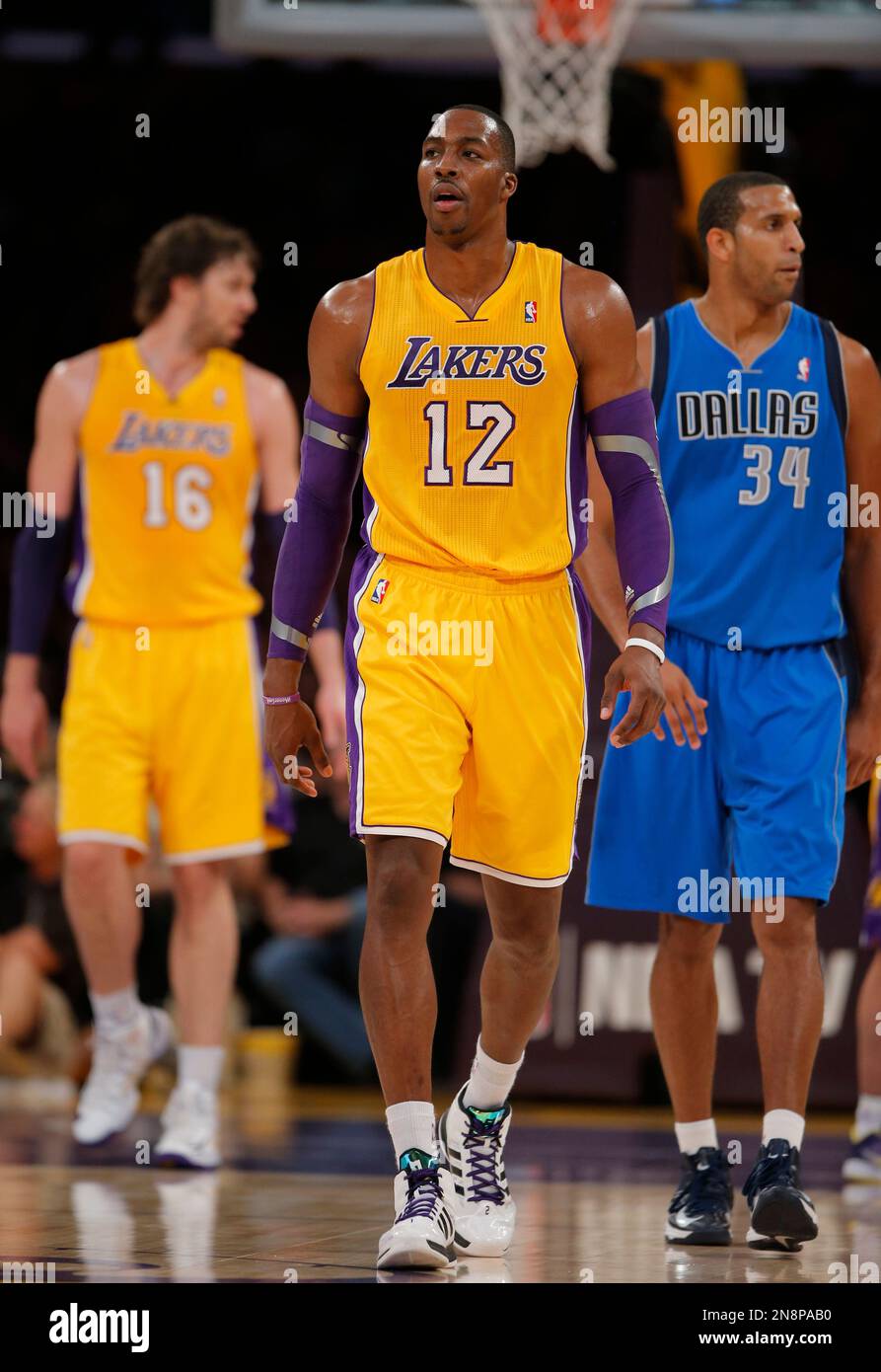Los Angeles Lakers' Dwight Howard in the first half of an NBA ...
