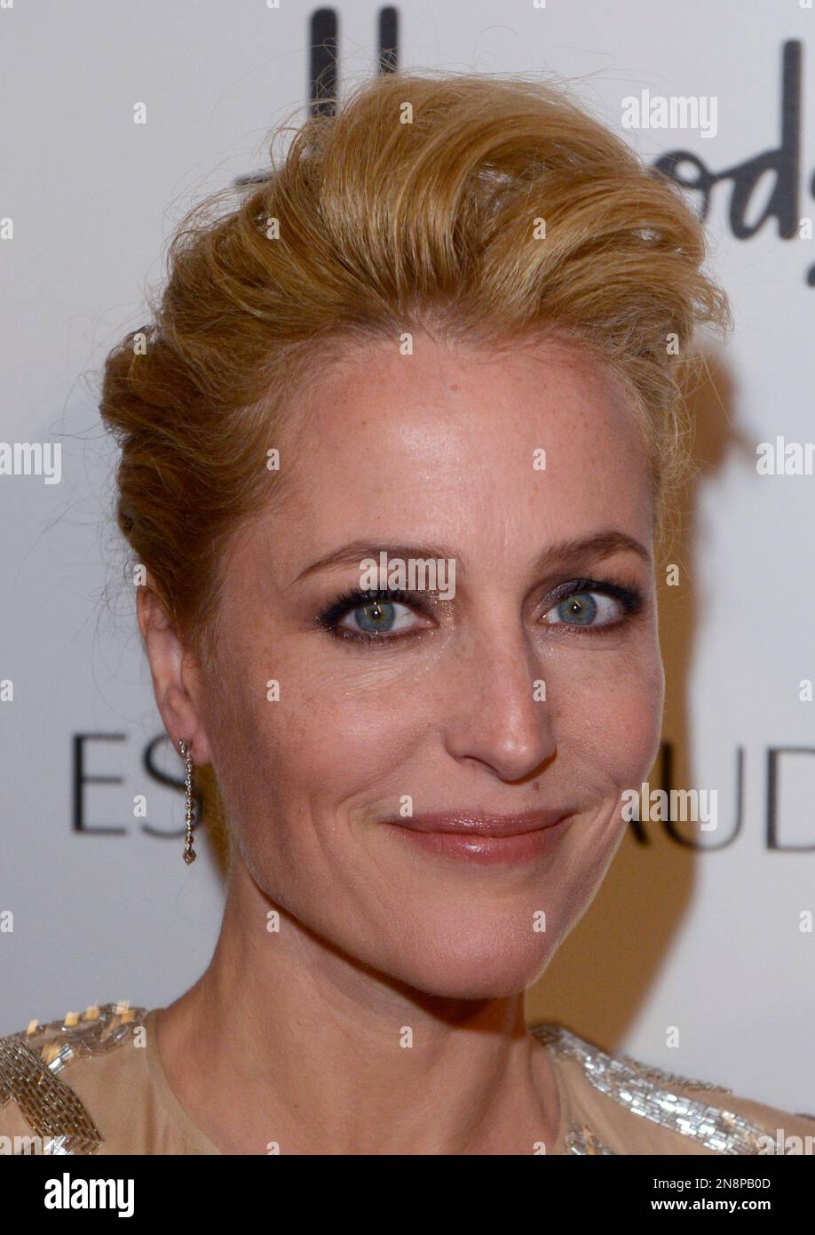 Gillian Anderson is seen at the Harper's Bazaar Woman of the Year ...