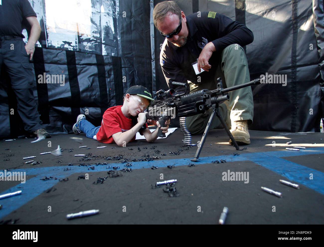 Quinn McCarthy, 9, under the guidance Steven Didier of Phoenix Reality ...