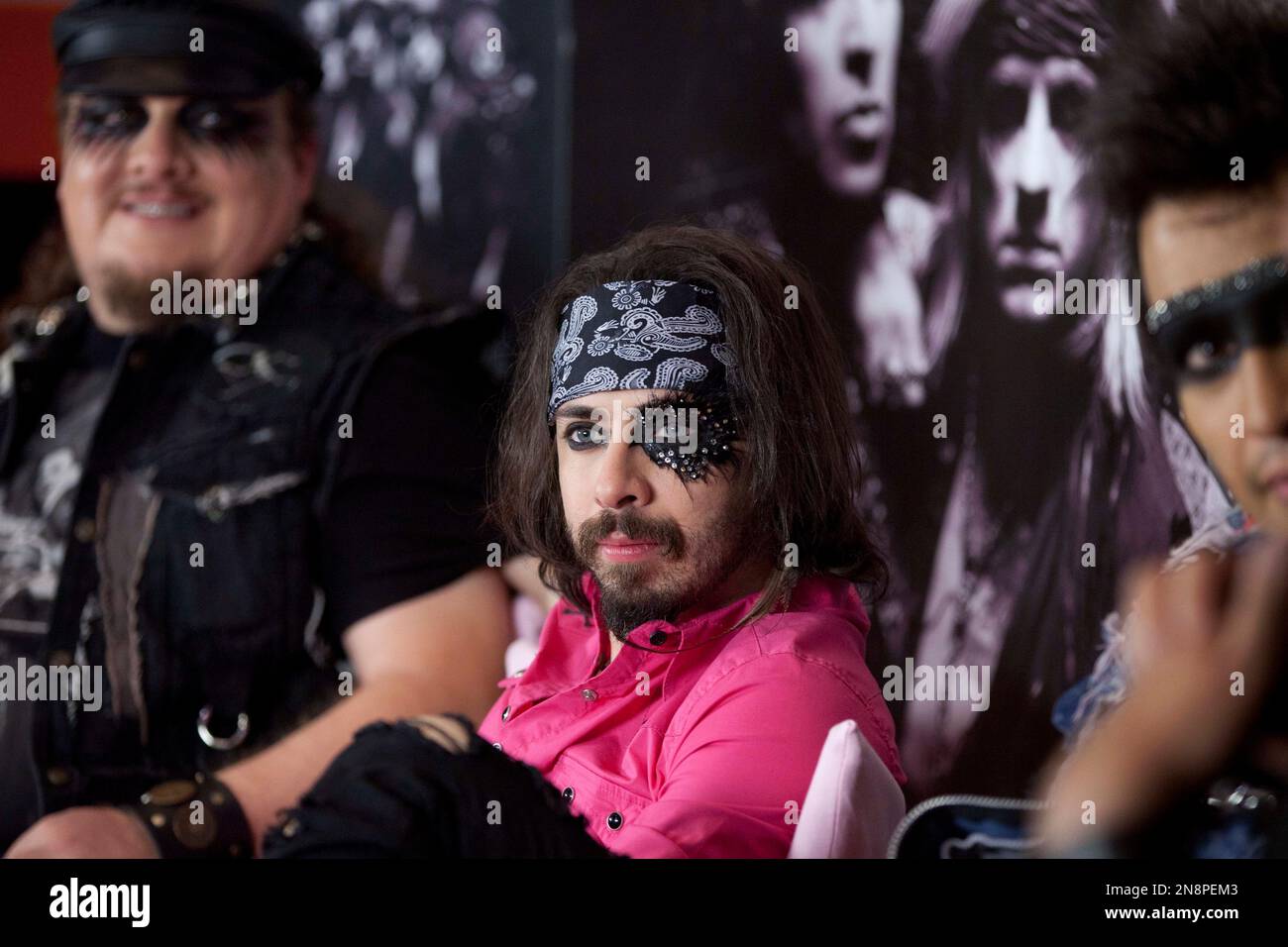 Lead singer of the Mexican glam rock band Moderatto, Brian Amadeus ...