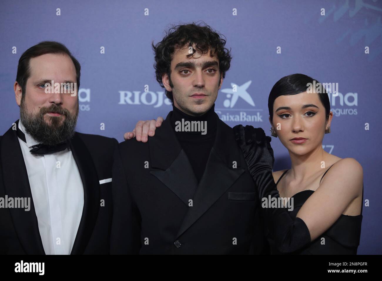 (L-R) Director Carlos Vermunt; actor Nacho Sanchez and actress Zoe ...