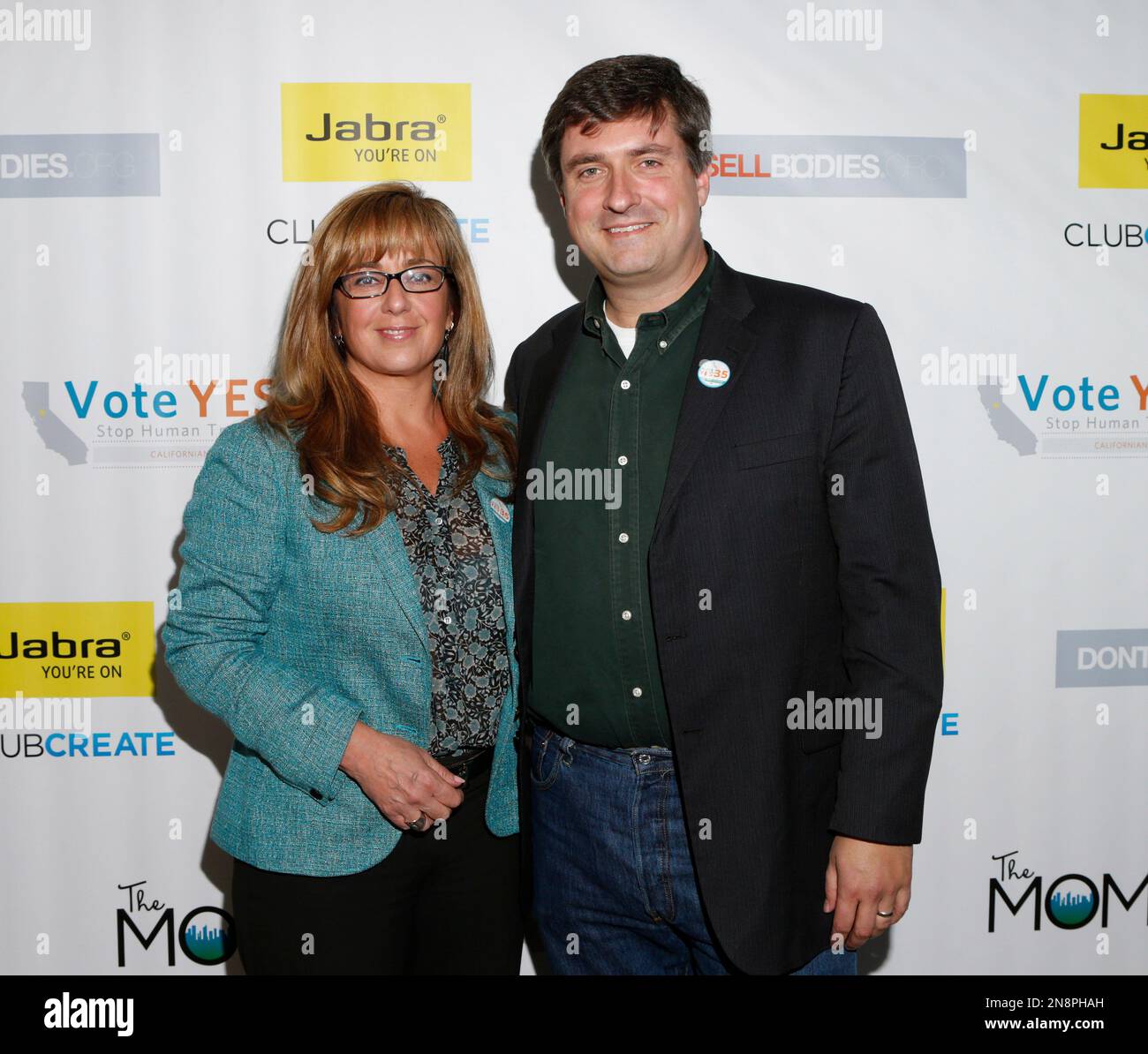 Co-Authors of Prop 35 Sharmin Bock and Chris Kelly attend Afternoon Tea ...
