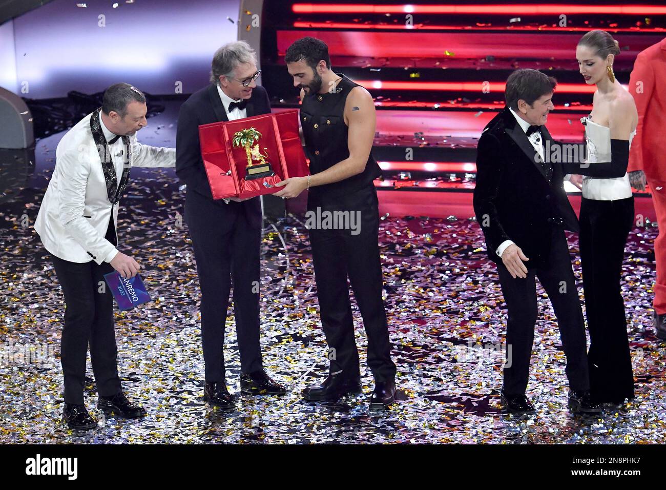 Sanremo, 73rd Italian Song Festival, Final Evening. Marco Mengoni Wins ...