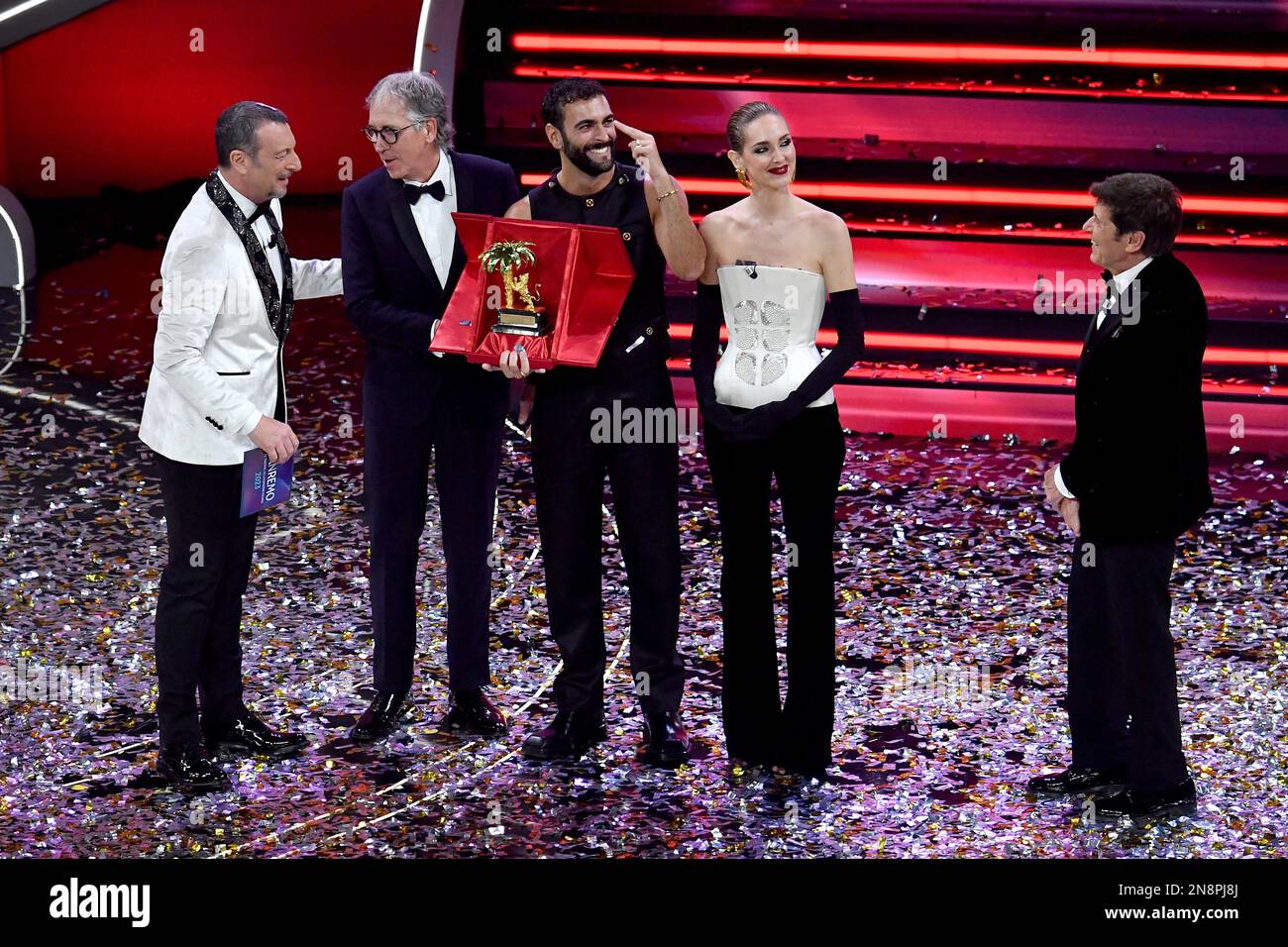 Sanremo, 73rd Italian Song Festival, Final Evening. Marco Mengoni Wins ...