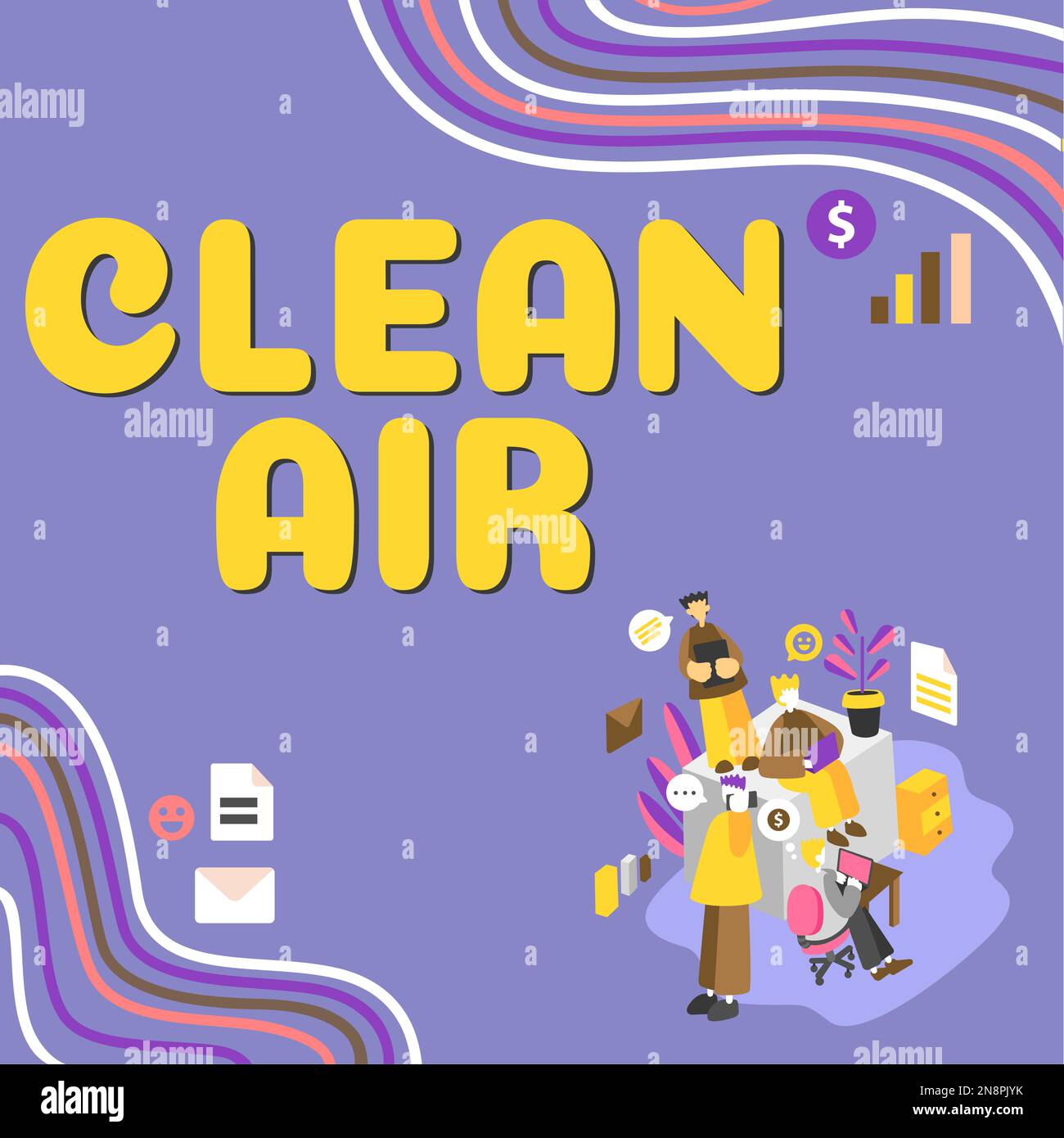 Inspiration showing sign Clean Air. Word Written on air that has no ...