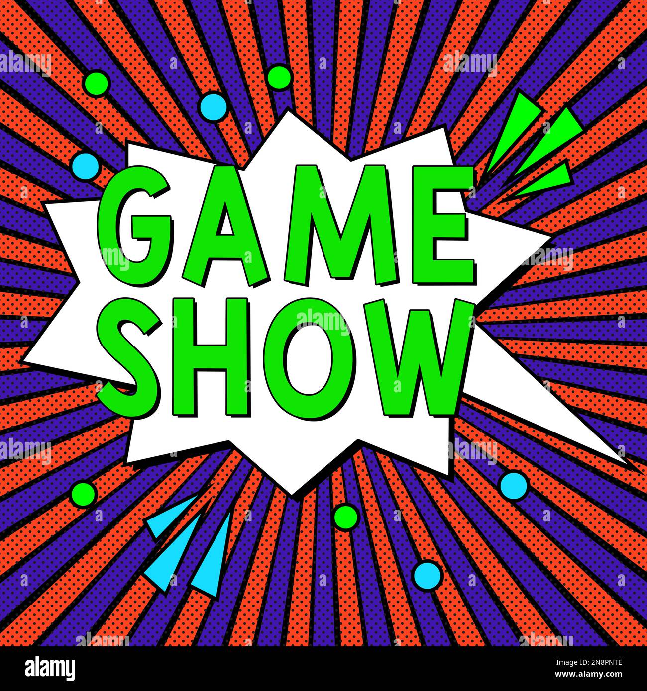 Text caption presenting Game Show. Business concept Program in ...