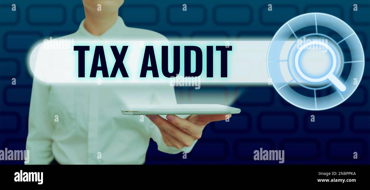 Conceptual display Tax Audit. Business showcase examination or ...