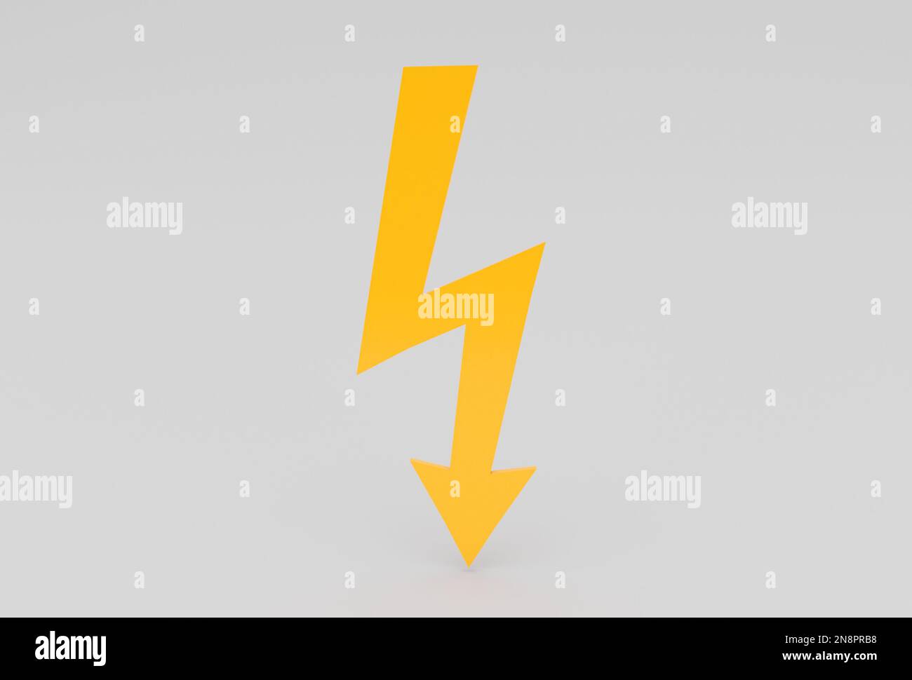 electric Power, energy icon minimal 3d rendering on white background ...