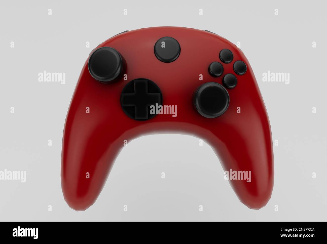 game controller minimal 3d rendering on white background Stock Photo ...