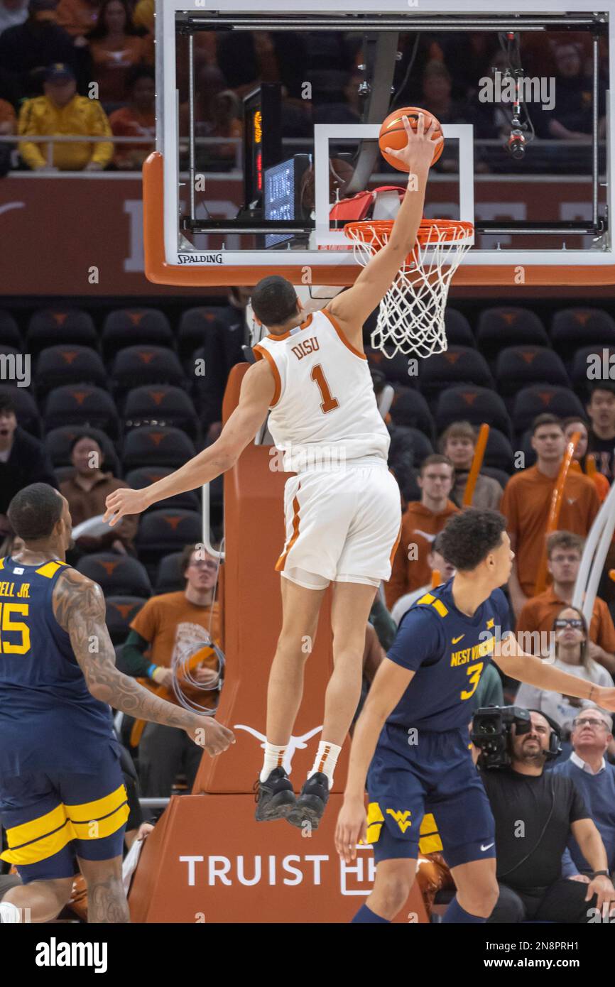 AUSTIN, TX - FEBRUARY 11: Texas Longhorns forward Dylan Disu (1) makes ...
