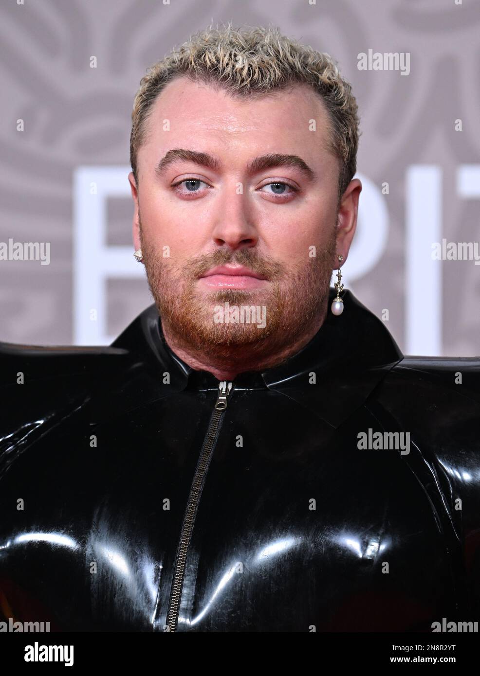 EDITORIAL USE ONLY February 11th, 2023, London, UK. Sam Smith arriving ...