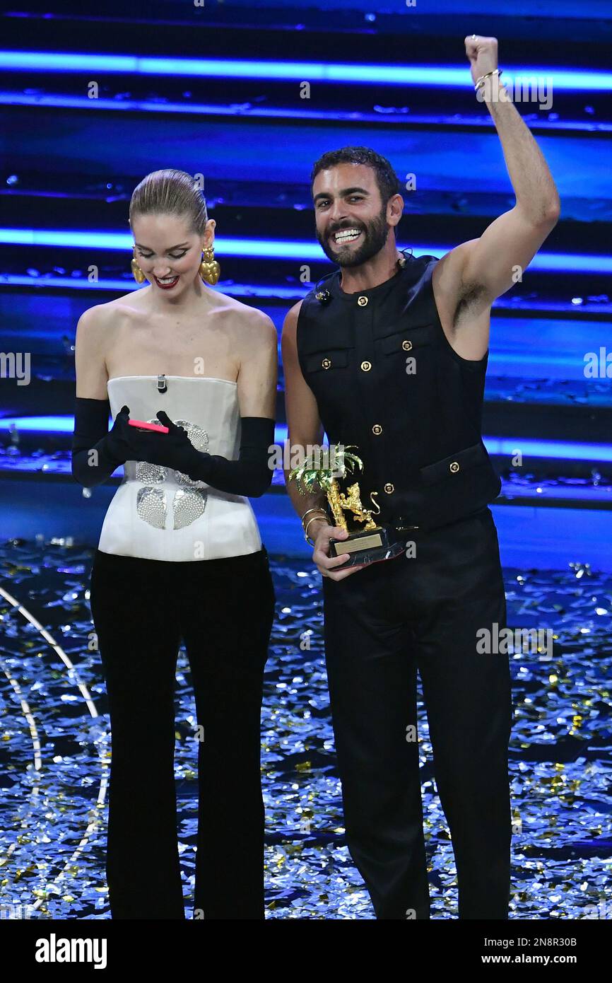 Sanremo, 73rd Italian Song Festival, Final Evening. Marco Mengoni Wins ...