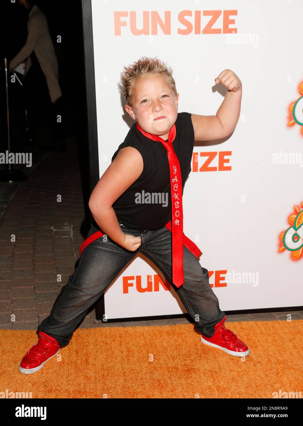Jackson Nicoll attends the "Fun Size" Los Angeles Premiere at Paramount ...