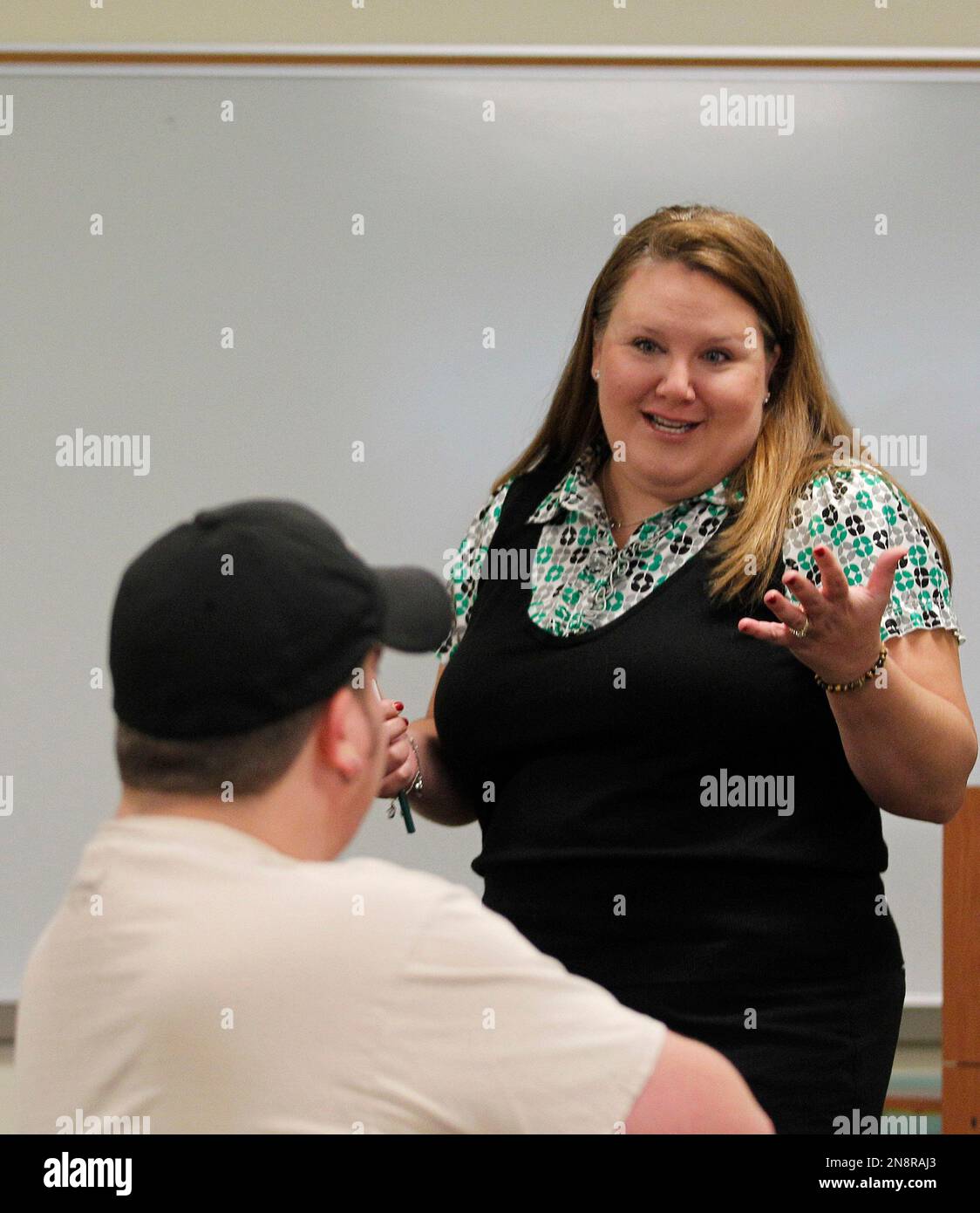 History professor Meredith Richards Martin lectures as a U.S. Navy ...