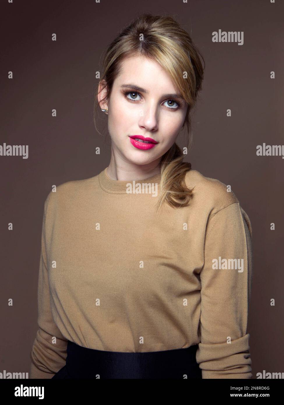 This Oct. 19, 2012 photo shows American actress Emma Roberts posing for ...