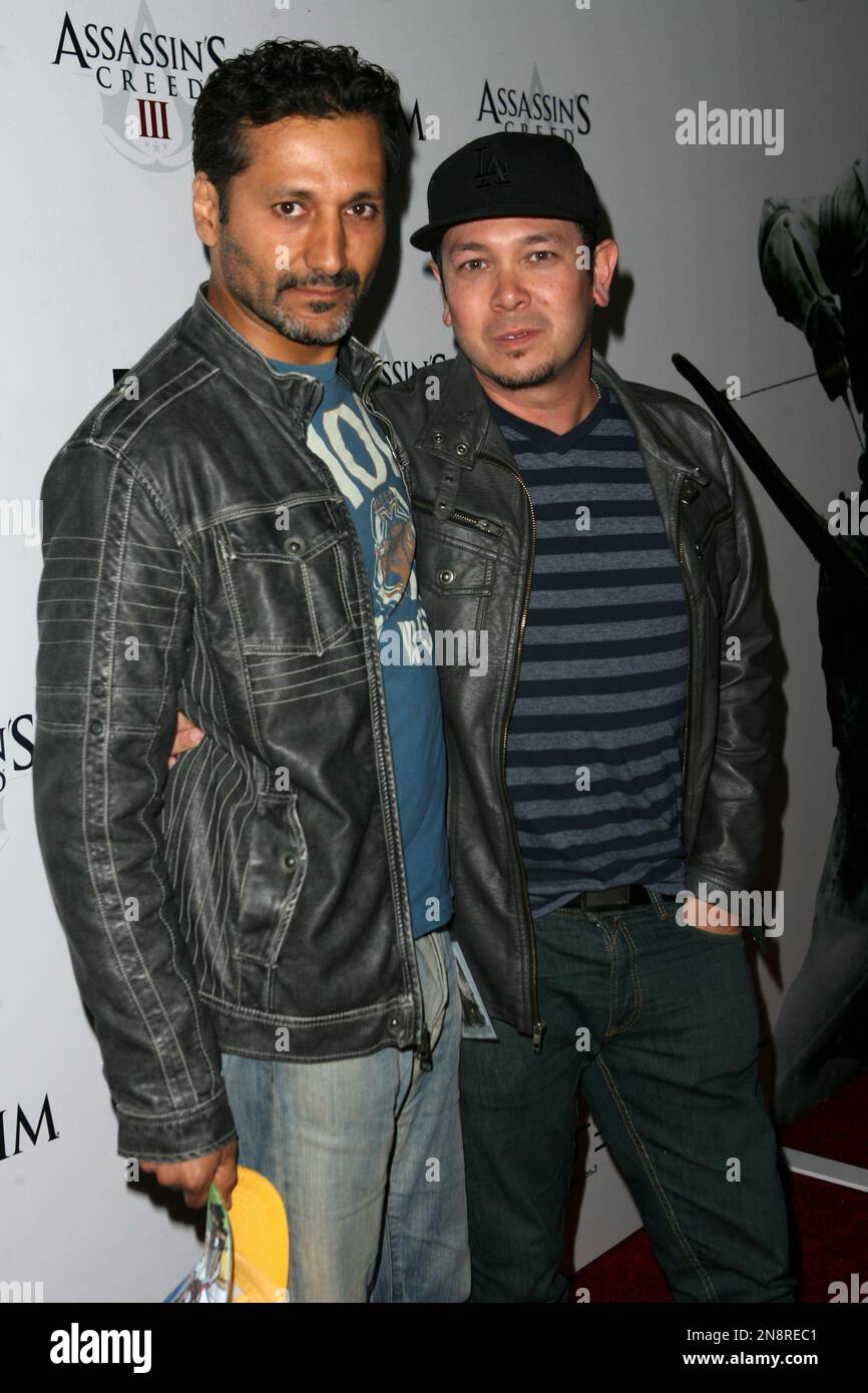 Cas Anvar, left, and Brian Ronalds arrive at Ubisoft’s Assassin’s Creed ...