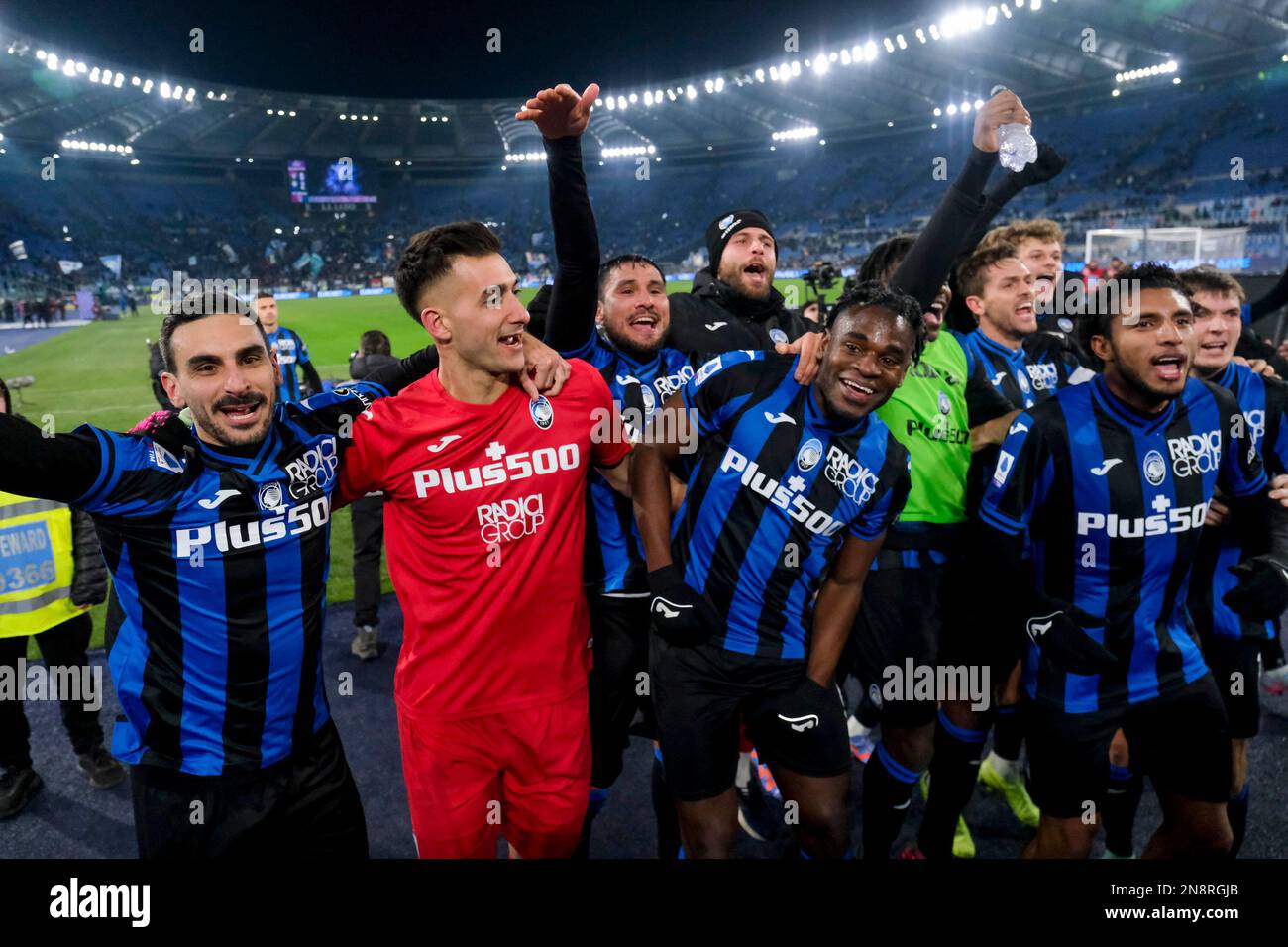 Atalanta celebrate victory match during the Serie A football match ...