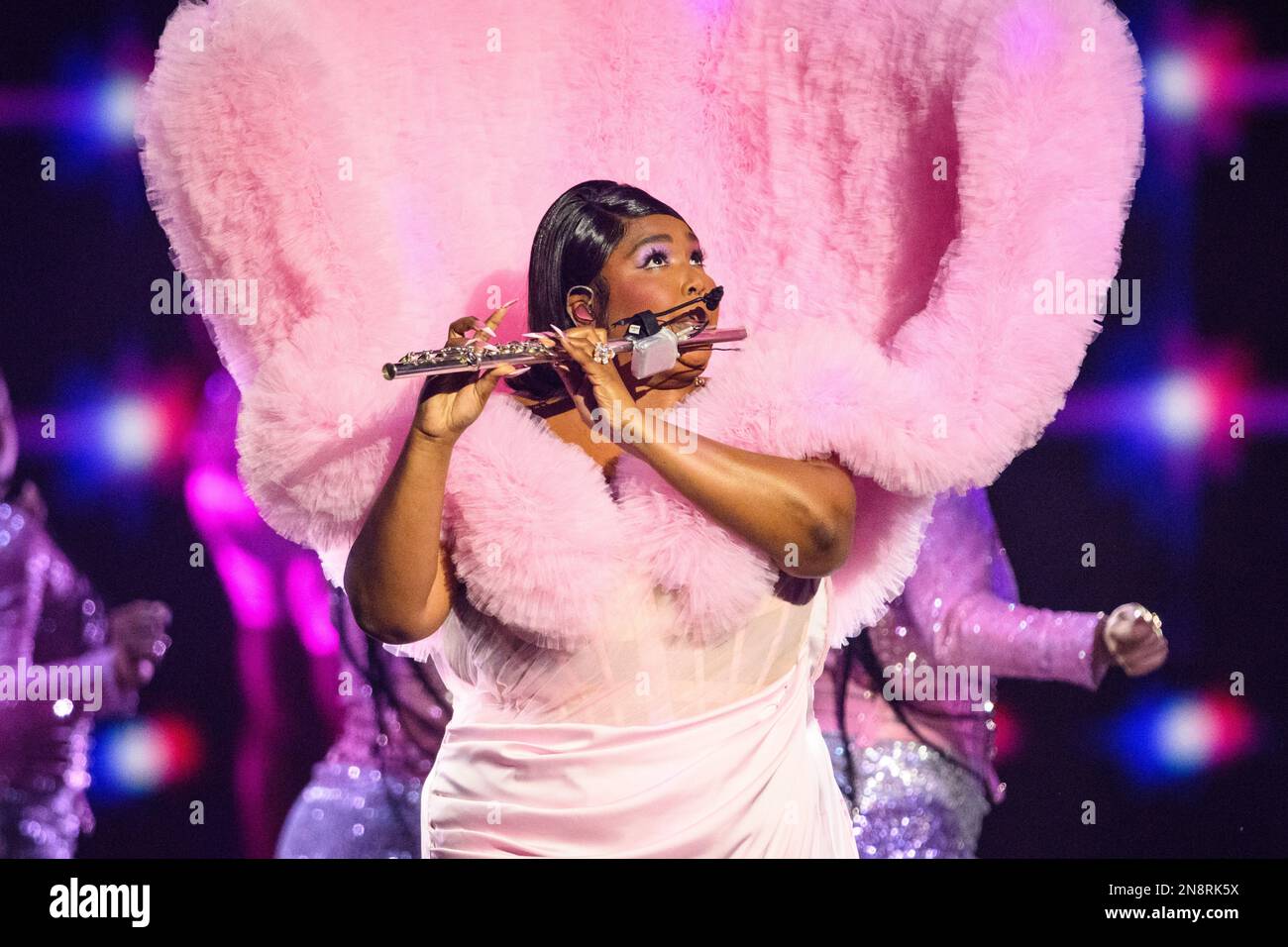 London, UK. 11 February 2023. Lizzo performing at The 2023 Brit Awards ...