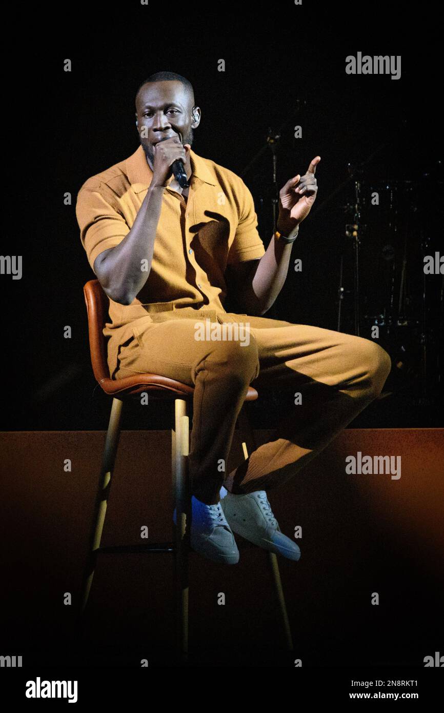 London, UK. 11 February 2023. Stormzy performing at The 2023 Brit ...