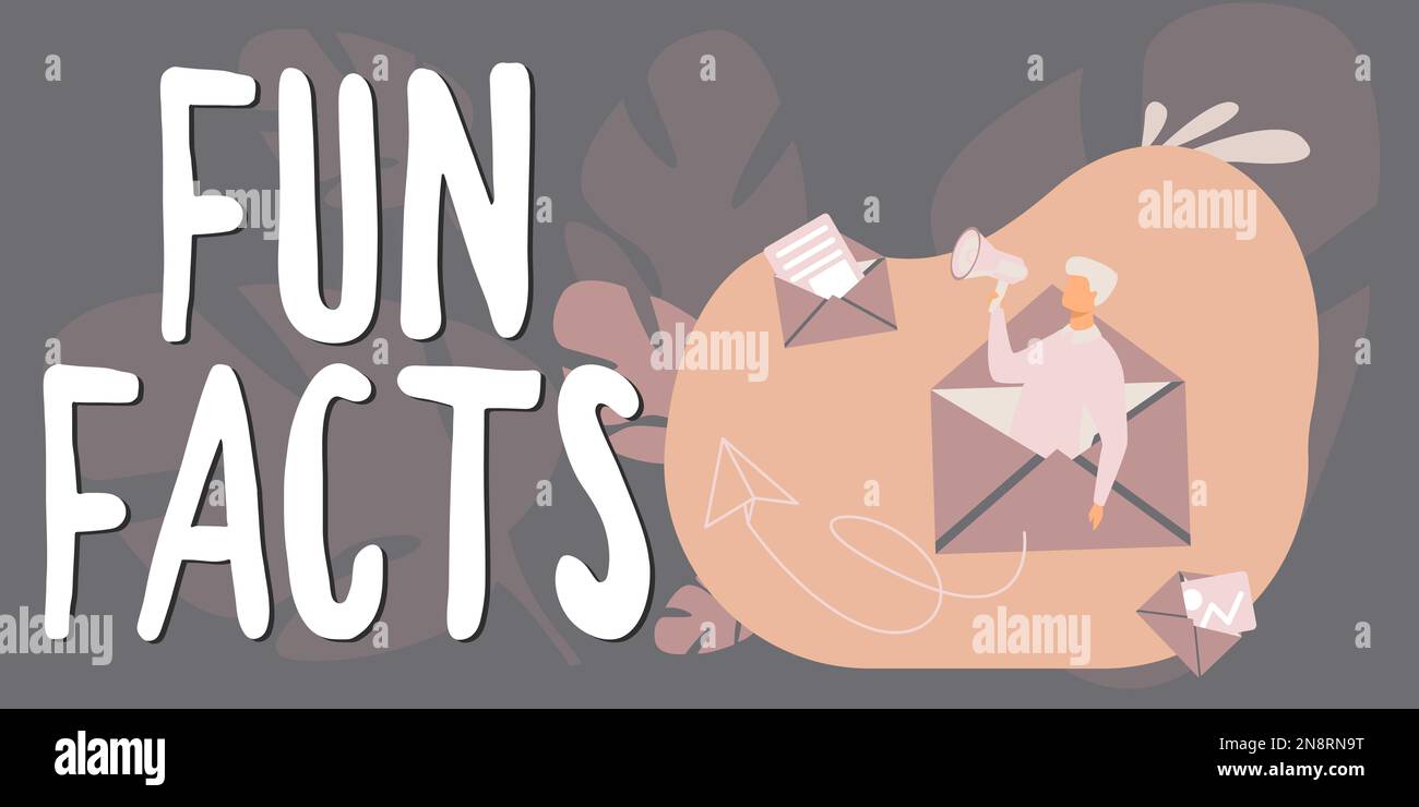 Handwriting text Fun Facts. Business approach short interesting trivia ...