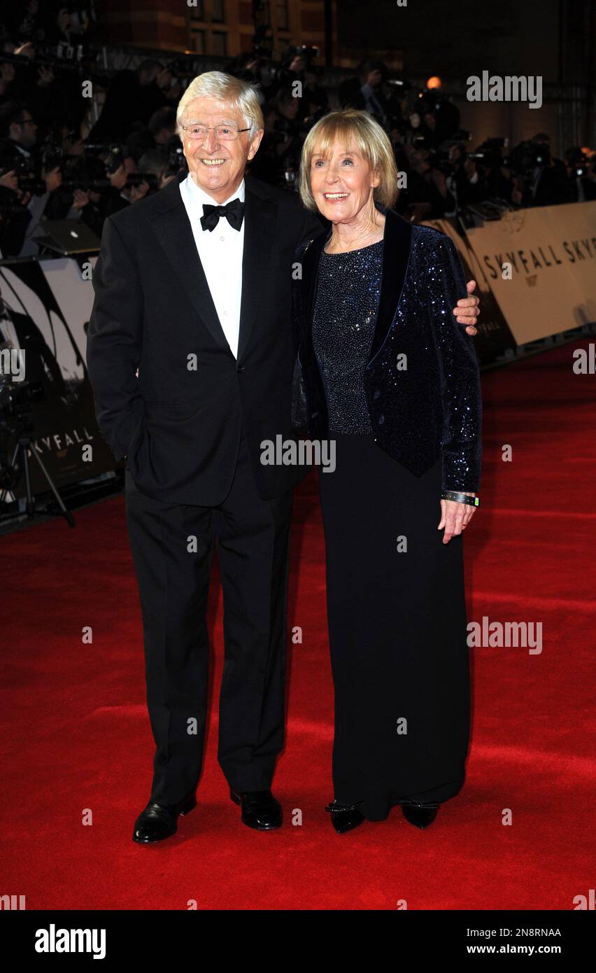 Sir Michael Parkinson, Mary Parkinson arrives at the world premiere of ...