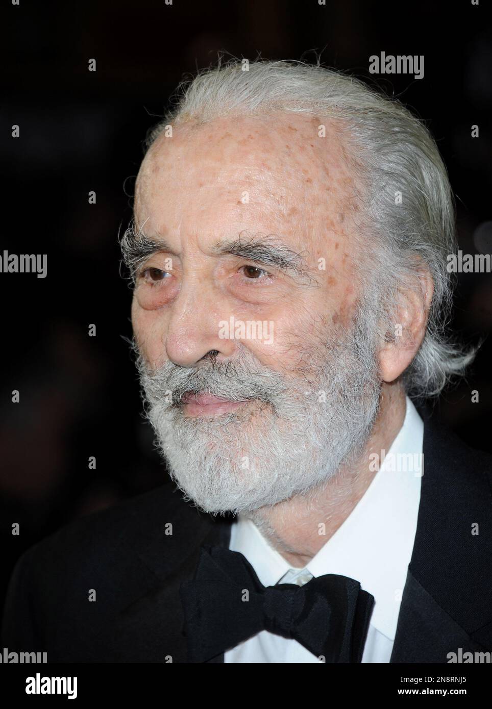 Sir Christopher Lee arrives at the world premiere of Skyfall James Bond ...