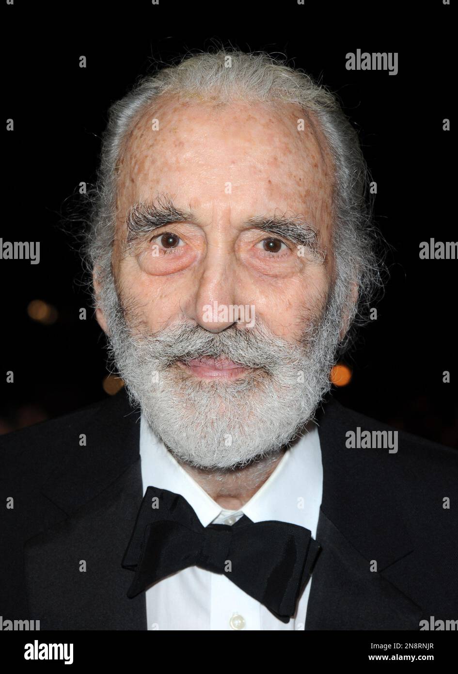 Sir Christopher Lee arrives at the world premiere of Skyfall James Bond ...