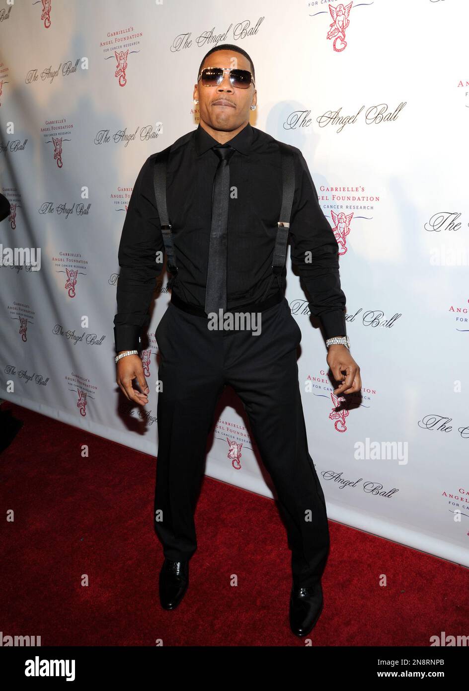 Nelly attends Gabrielle's Angel Foundation 2012 Angel Ball cancer ...