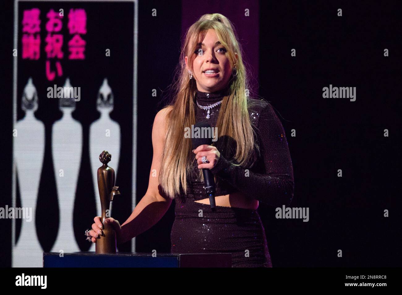 London, UK. 11 February 2023. Becky Hill with the Best British Dance ...