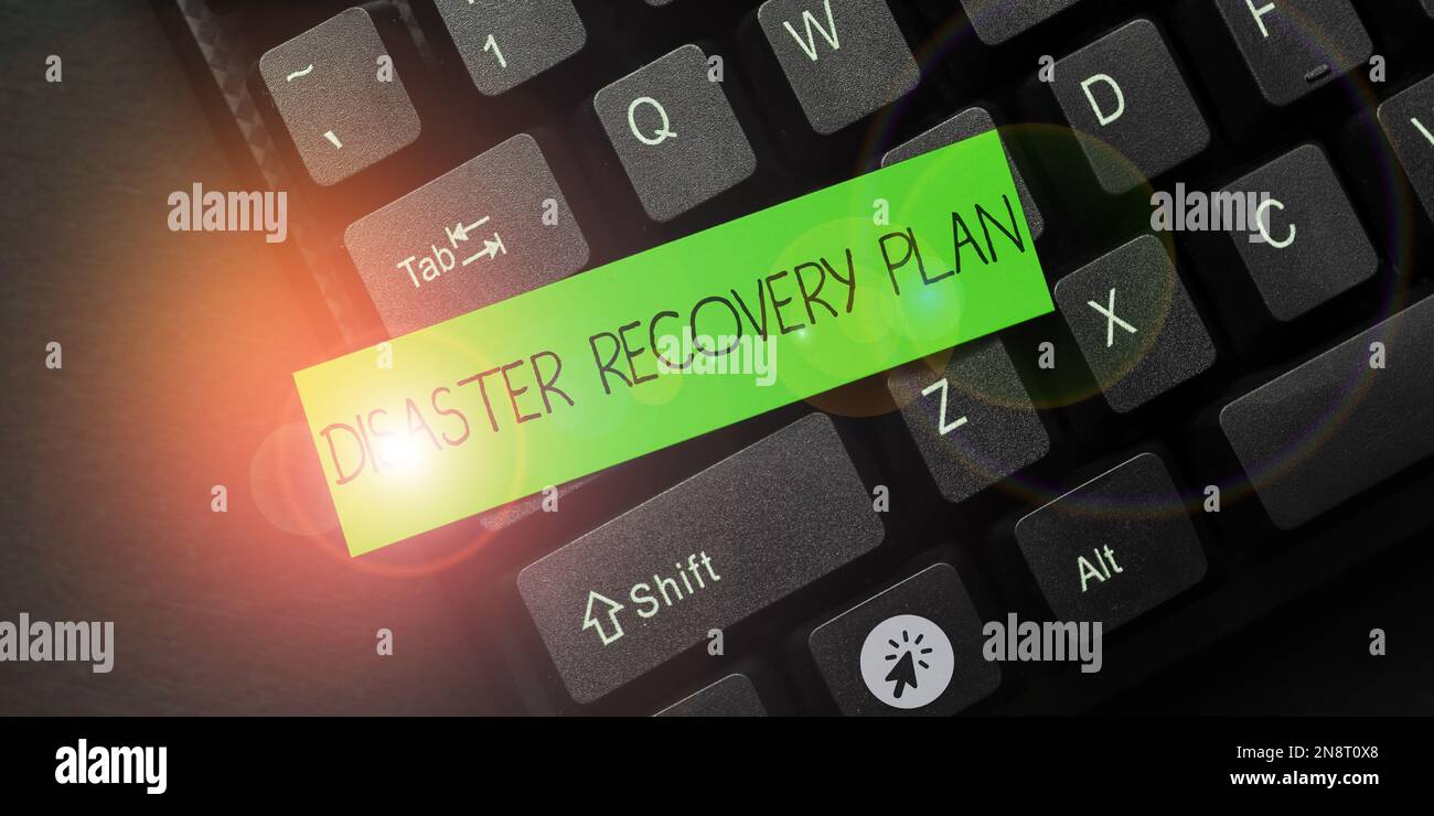 Text showing inspiration Disaster Recovery Plan. Internet Concept ...