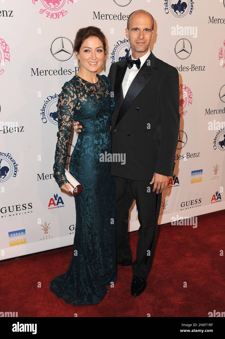 Sasha Alexander and Edoardo Ponti arrive at The Carousel of Hope at The ...