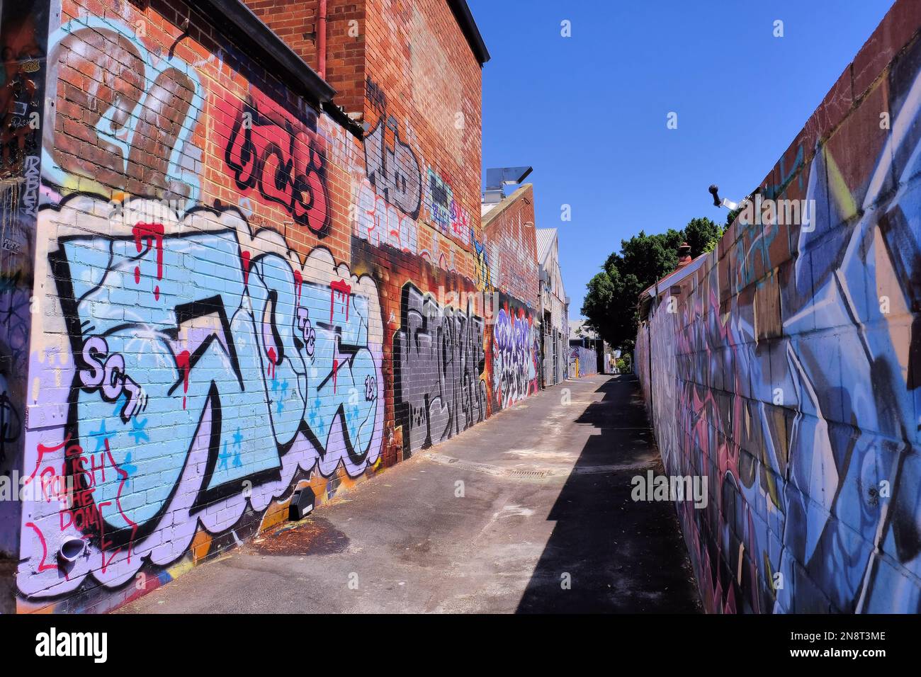 Perth: Street art along Mereny Lane, Highgate, Perth, Western Australia ...