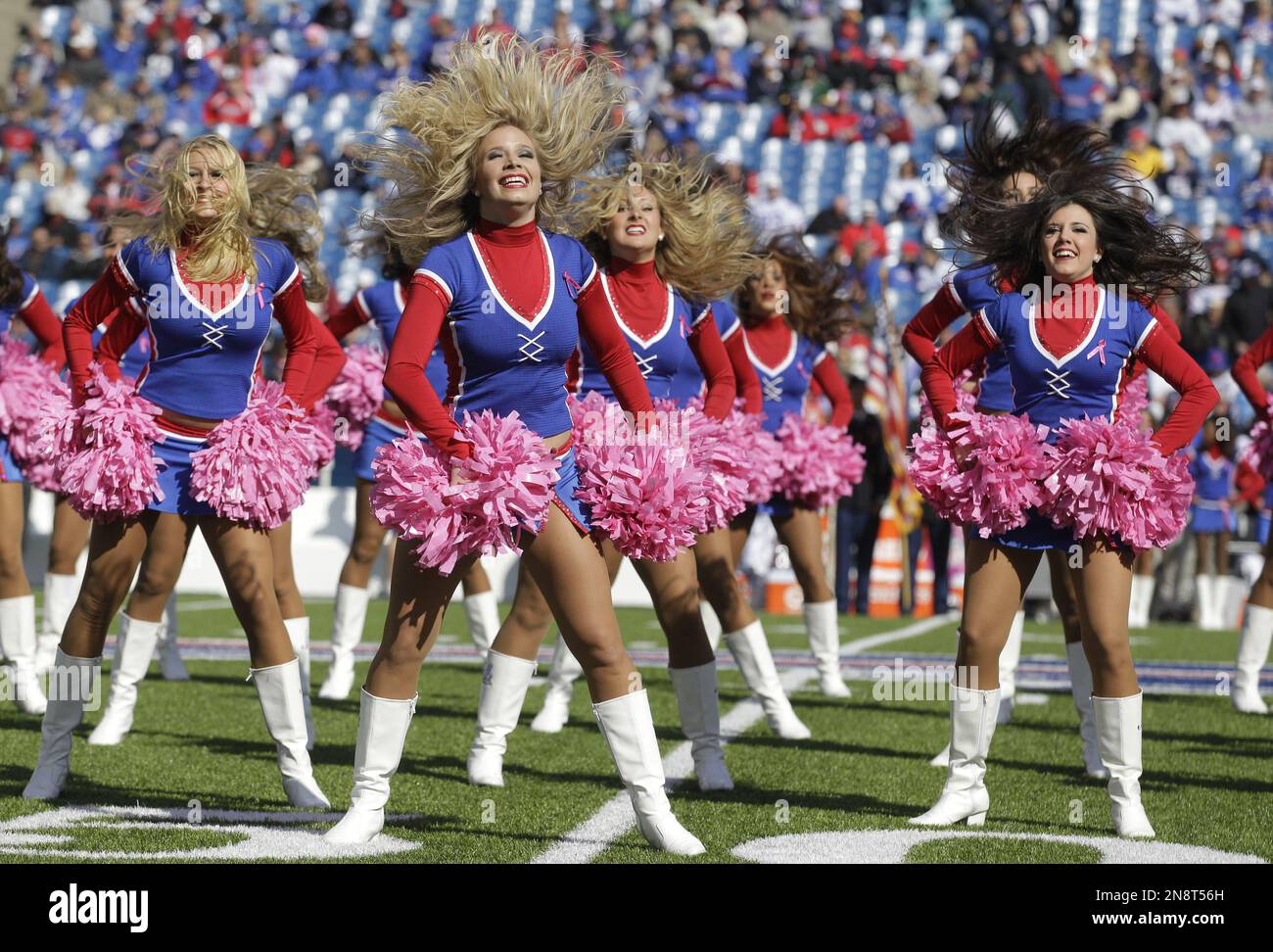 Buffalo Bills cheerleaders perform against the Tennessee Titans during ...