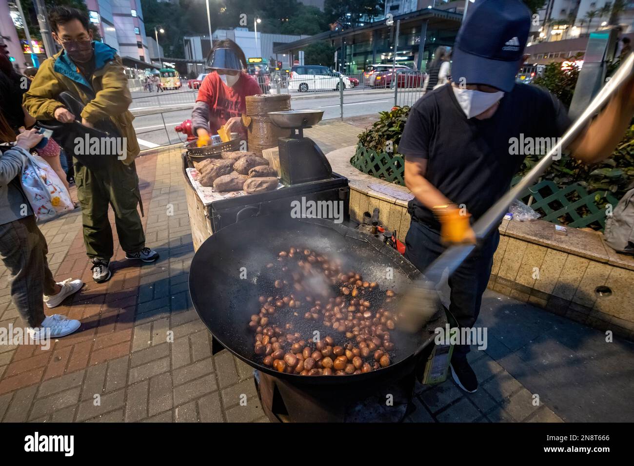 Traditional Roasted Chestnuts, Hong Kong, China Stock Photo - Alamy